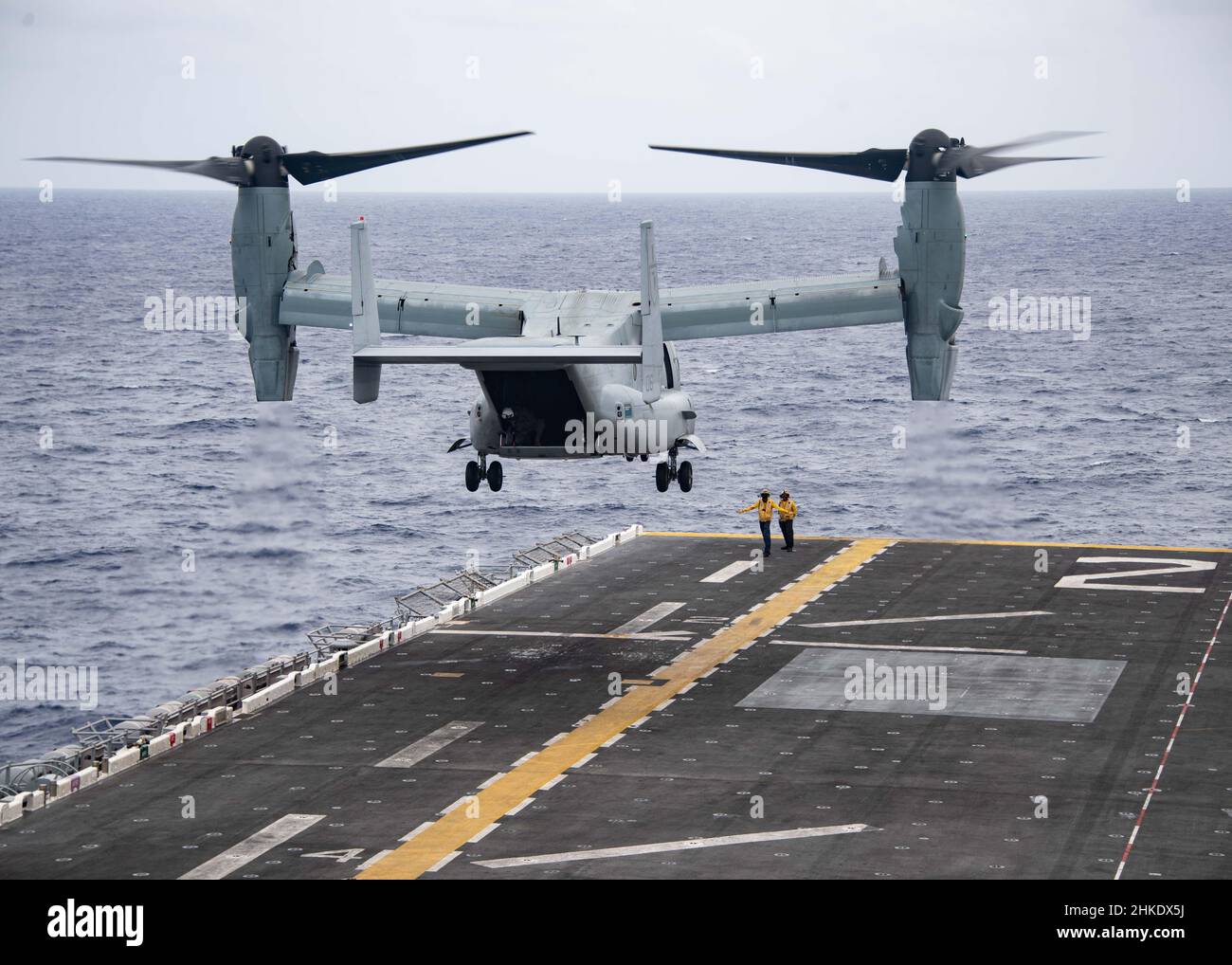LUZON STRAIT (Feb. 3, 2022) An MV-22B Osprey attached to Marine Medium ...