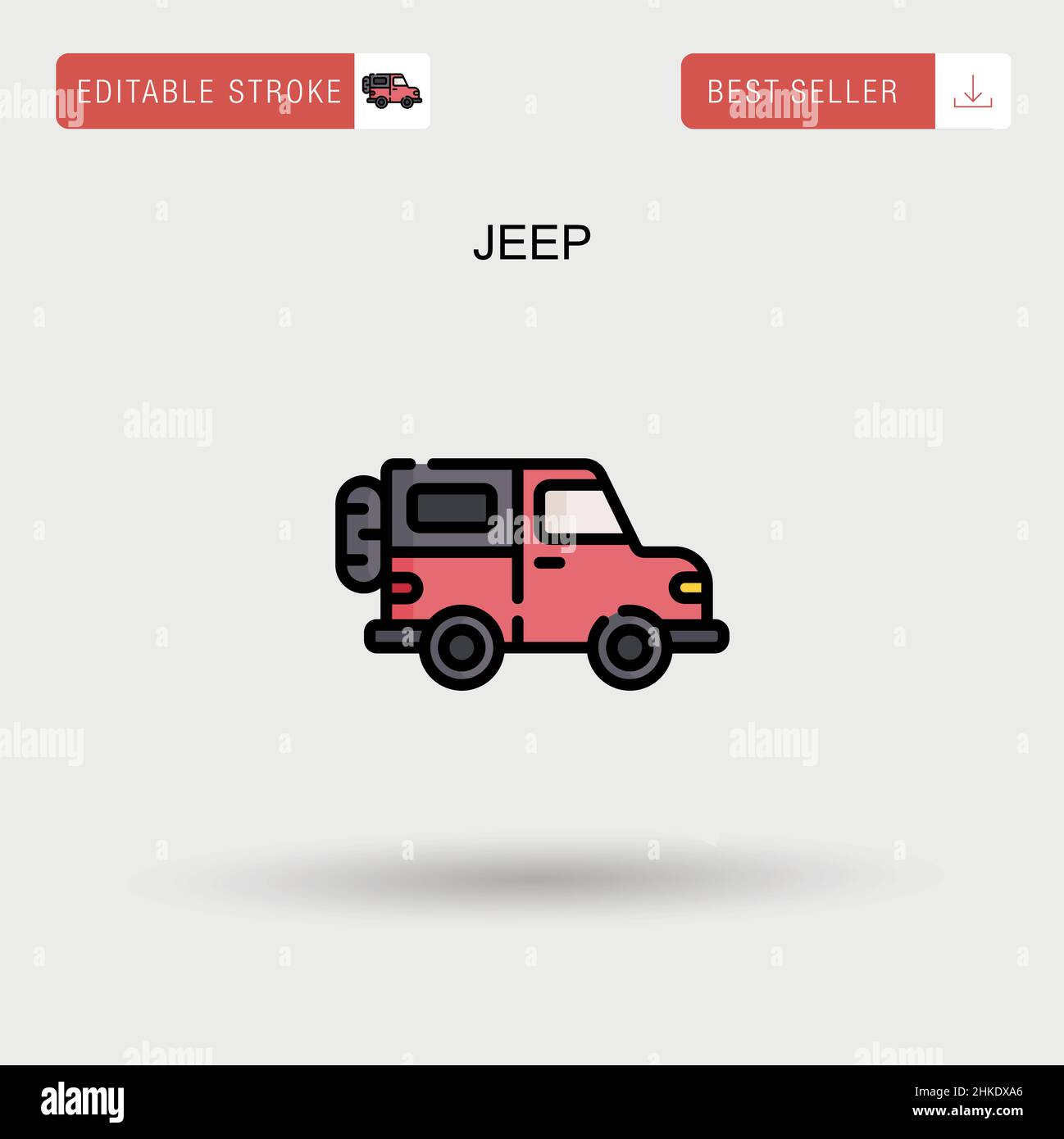 Jeep Simple vector icon Stock Vector Image & Art - Alamy