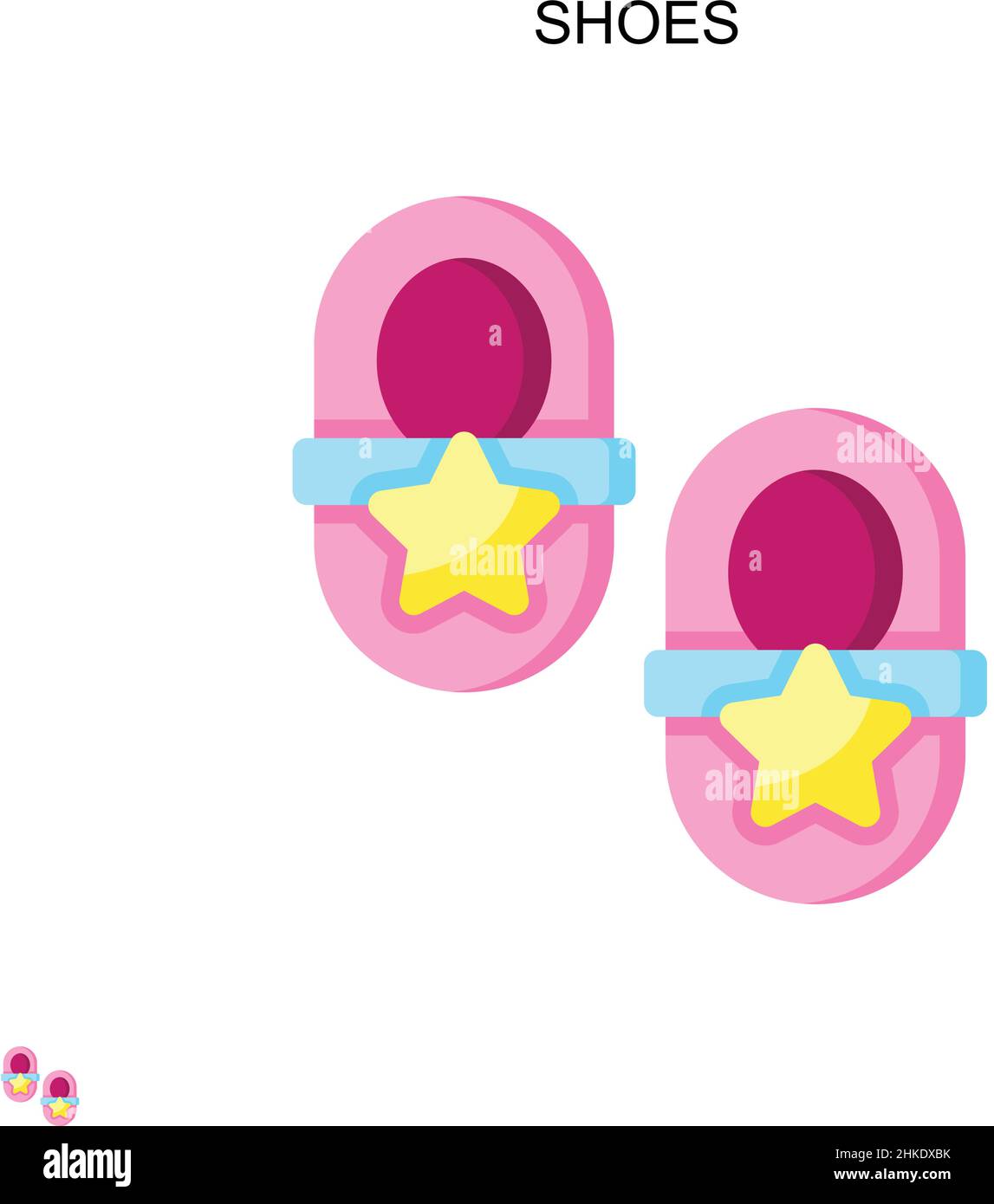 Shoes Simple vector icon. Illustration symbol design template for web ...