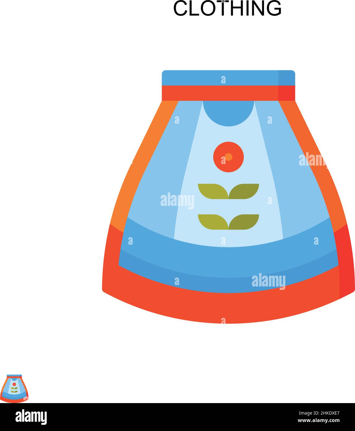 Clothing Simple vector icon. Illustration symbol design template for ...