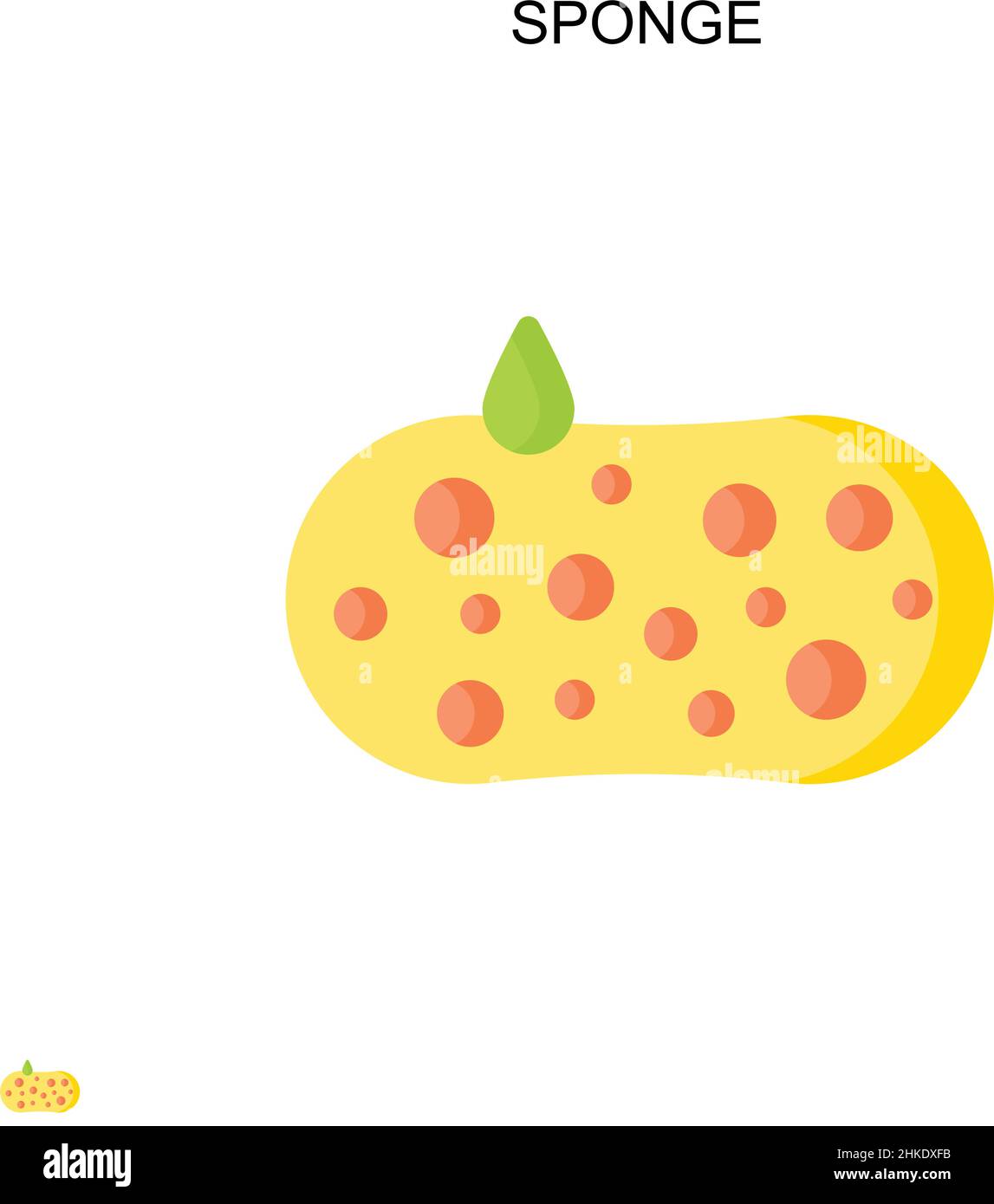 Sponge Simple vector icon. Illustration symbol design template for web ...