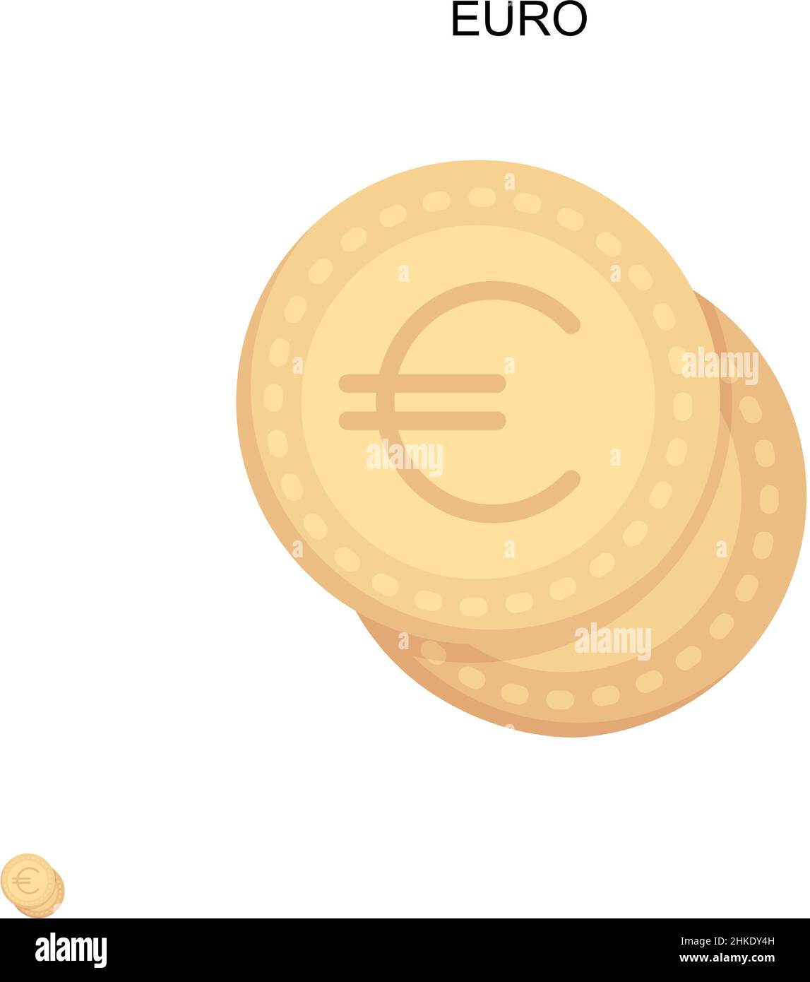 Euro Simple vector icon. Illustration symbol design template for web ...
