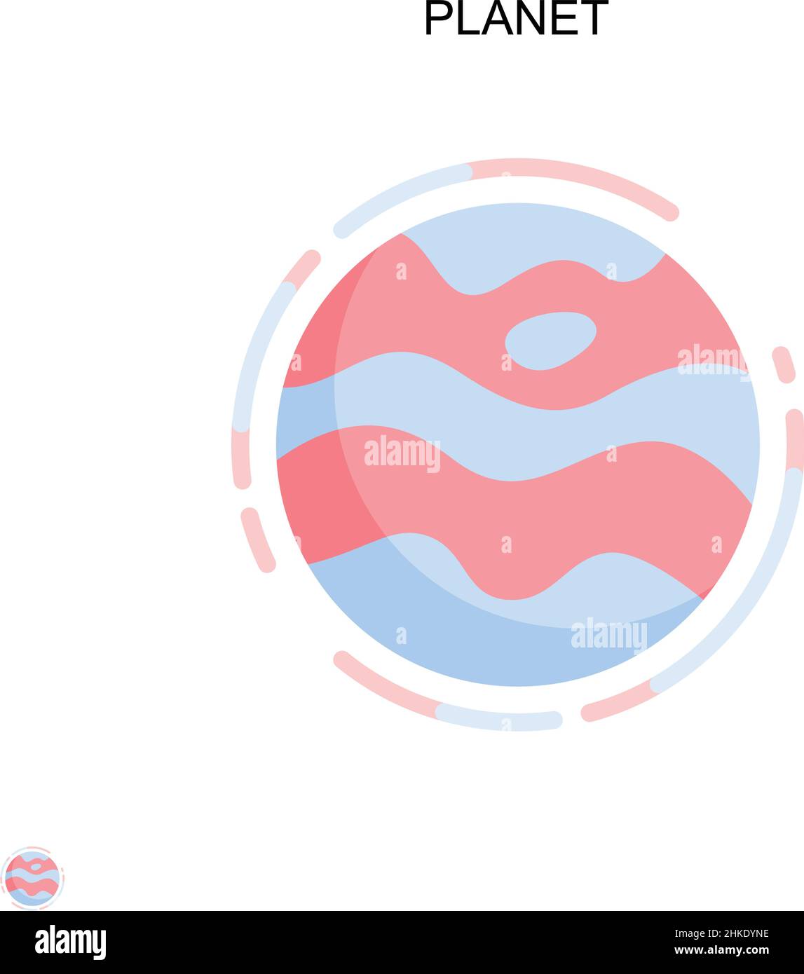 Planet Simple vector icon. Illustration symbol design template for web ...