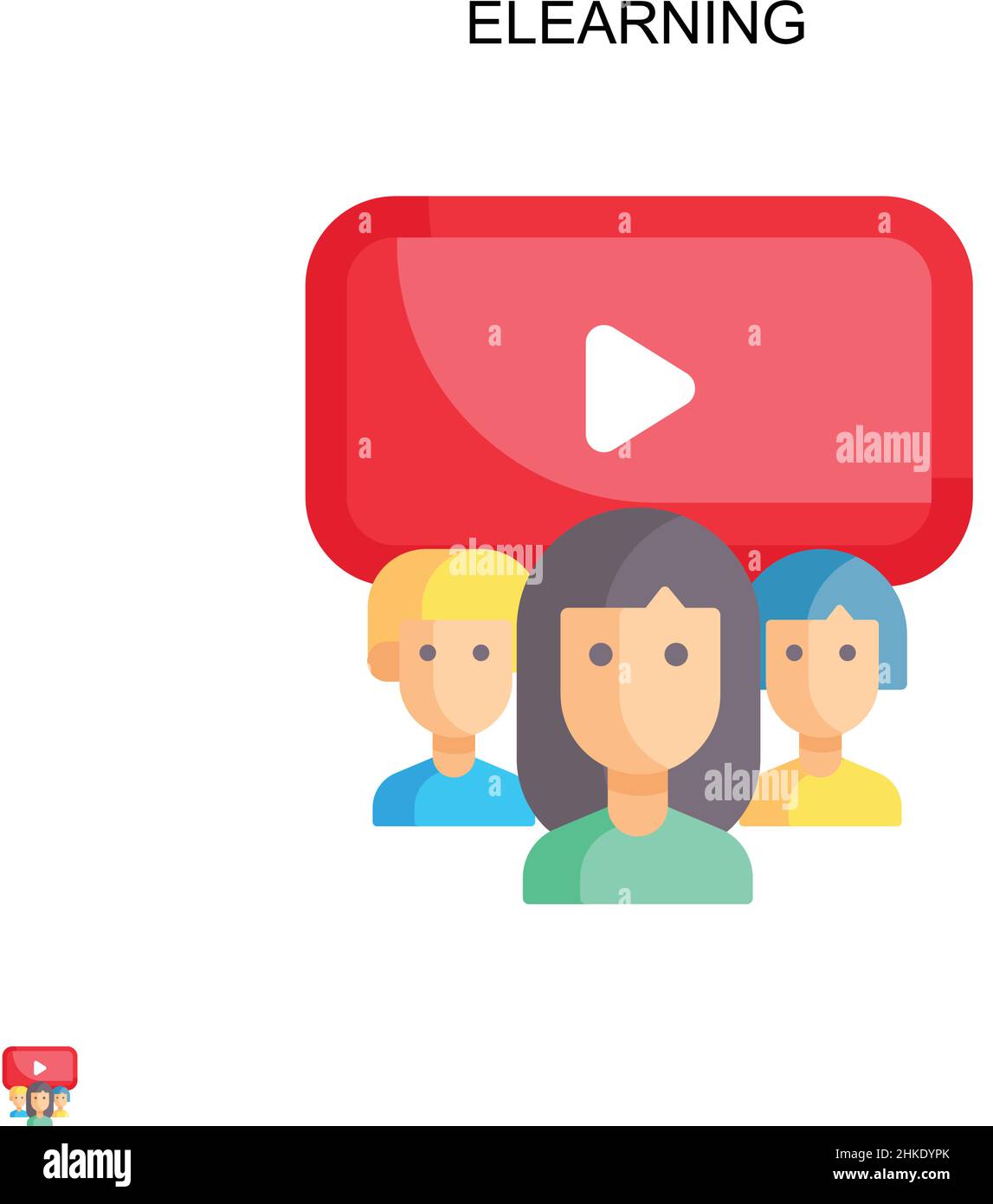 Elearning Simple Vector Icon Illustration Symbol Design Template For Web Mobile Ui Element