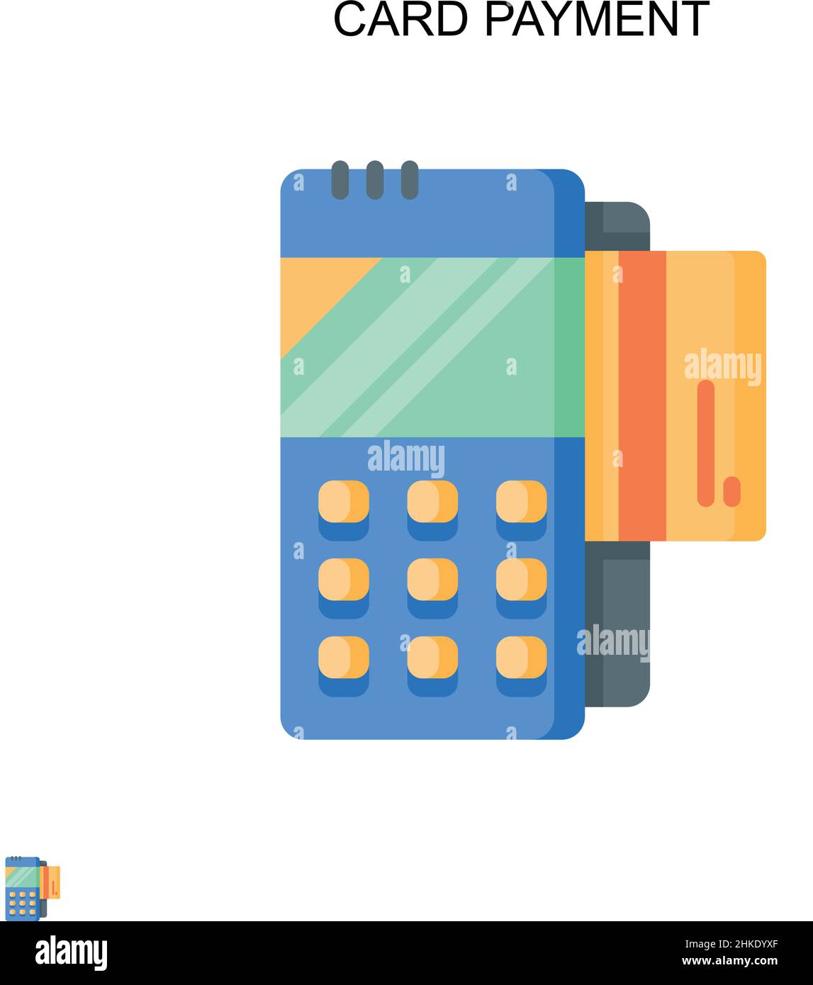 Card payment Simple vector icon. Illustration symbol design template ...