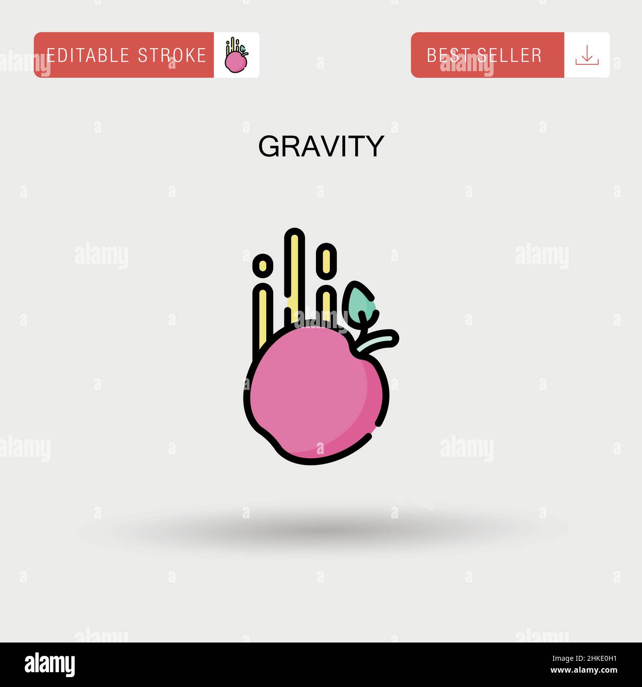Gravity Simple vector icon Stock Vector Image & Art - Alamy