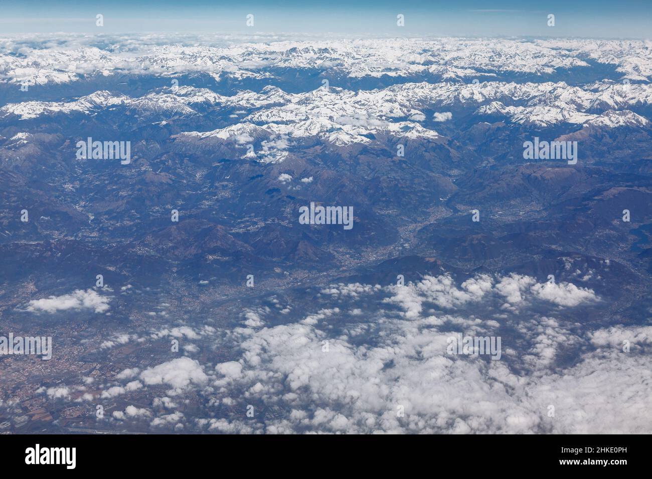 Alps aerial map hi-res stock photography and images - Alamy