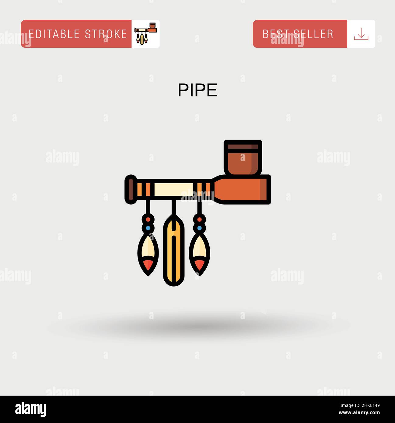 Pipe Simple vector icon Stock Vector Image & Art - Alamy