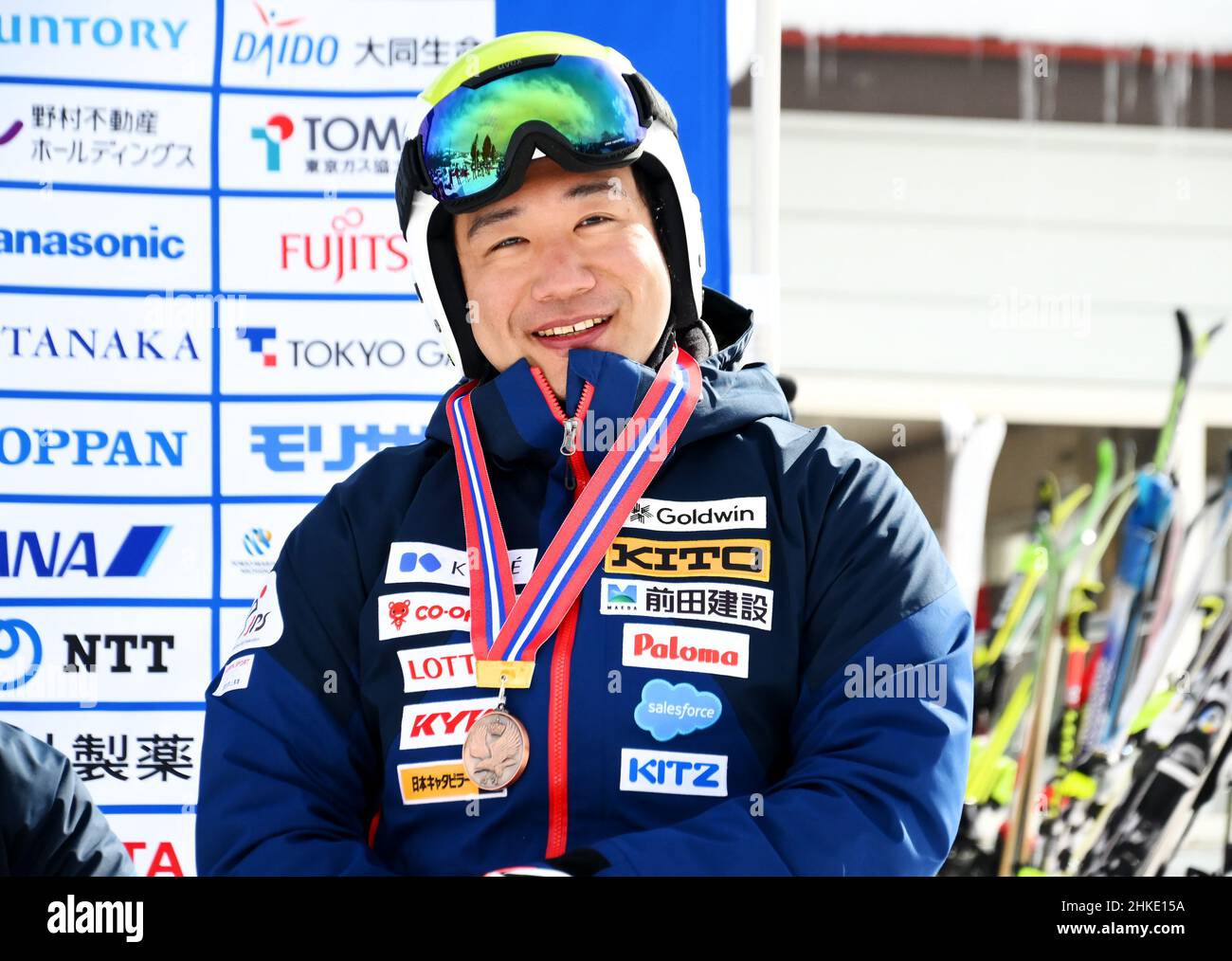 Takeshi Suzuki, FEBRUARY 3, 2022 - Alpine Skiing : Medal Ceremony of ...