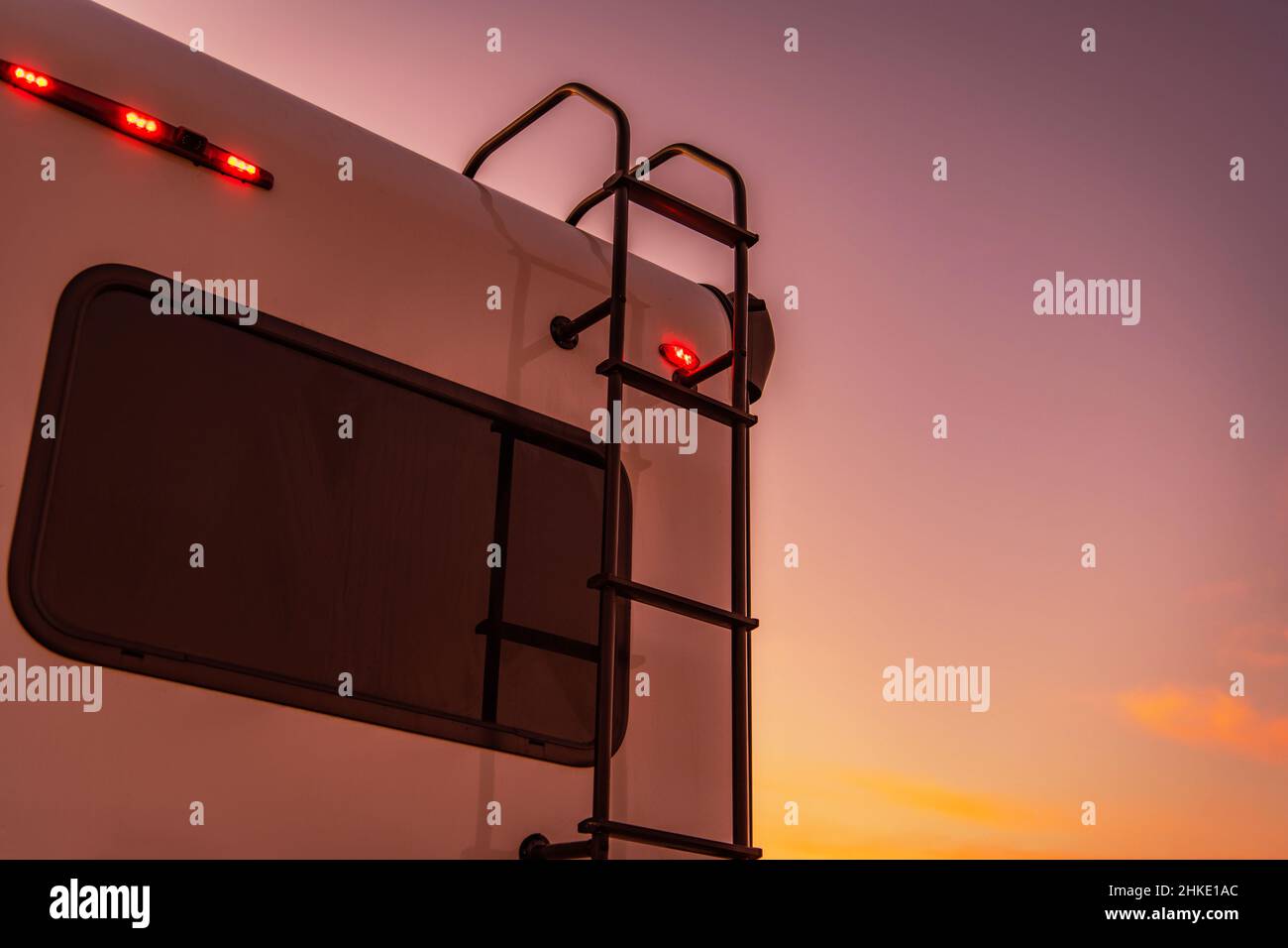 Recreational Vehicle Industry Theme. Class C Motorhome Road Trip ...