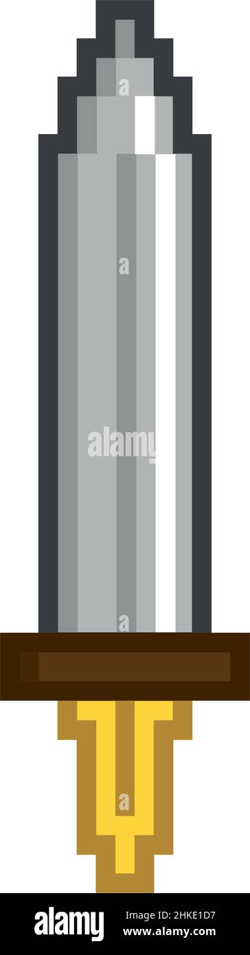 pixel sword icon Stock Vector Image & Art - Alamy