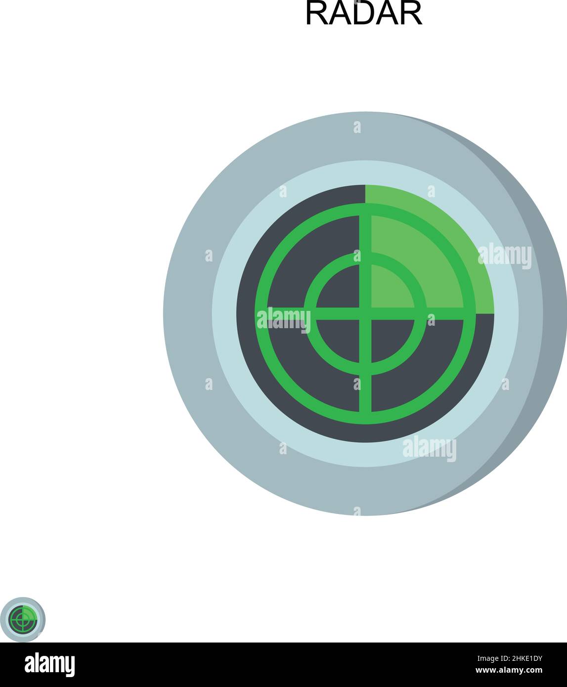 Radar Simple Vector Icon Illustration Symbol Design Template For Web