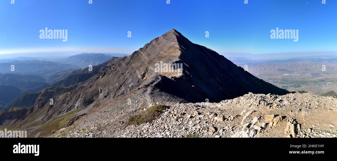 Mount Nebo Wilderness autumn panoramic views hiking from peak 11,933 ...