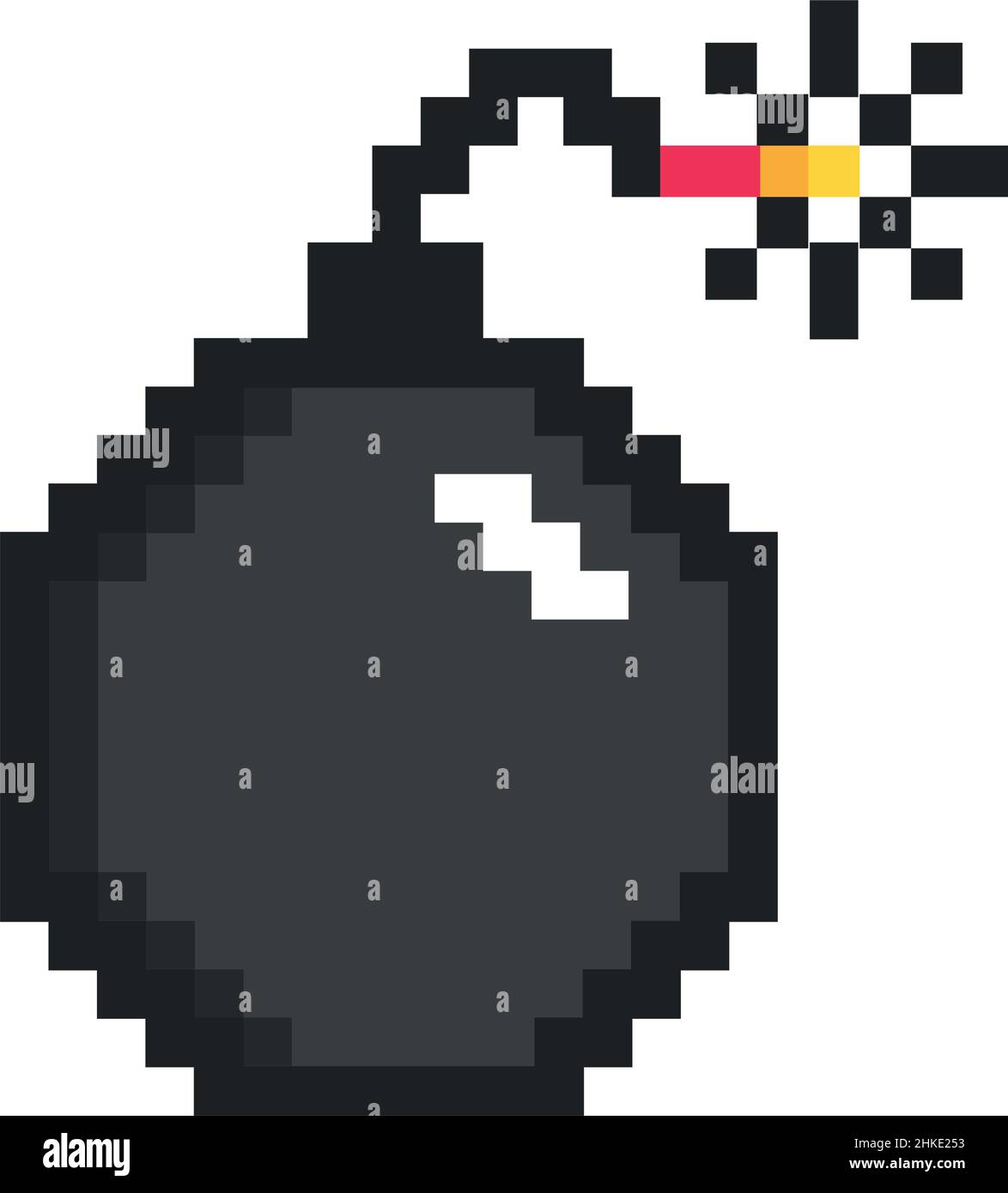 pixel explosion icon Stock Vector Image & Art - Alamy