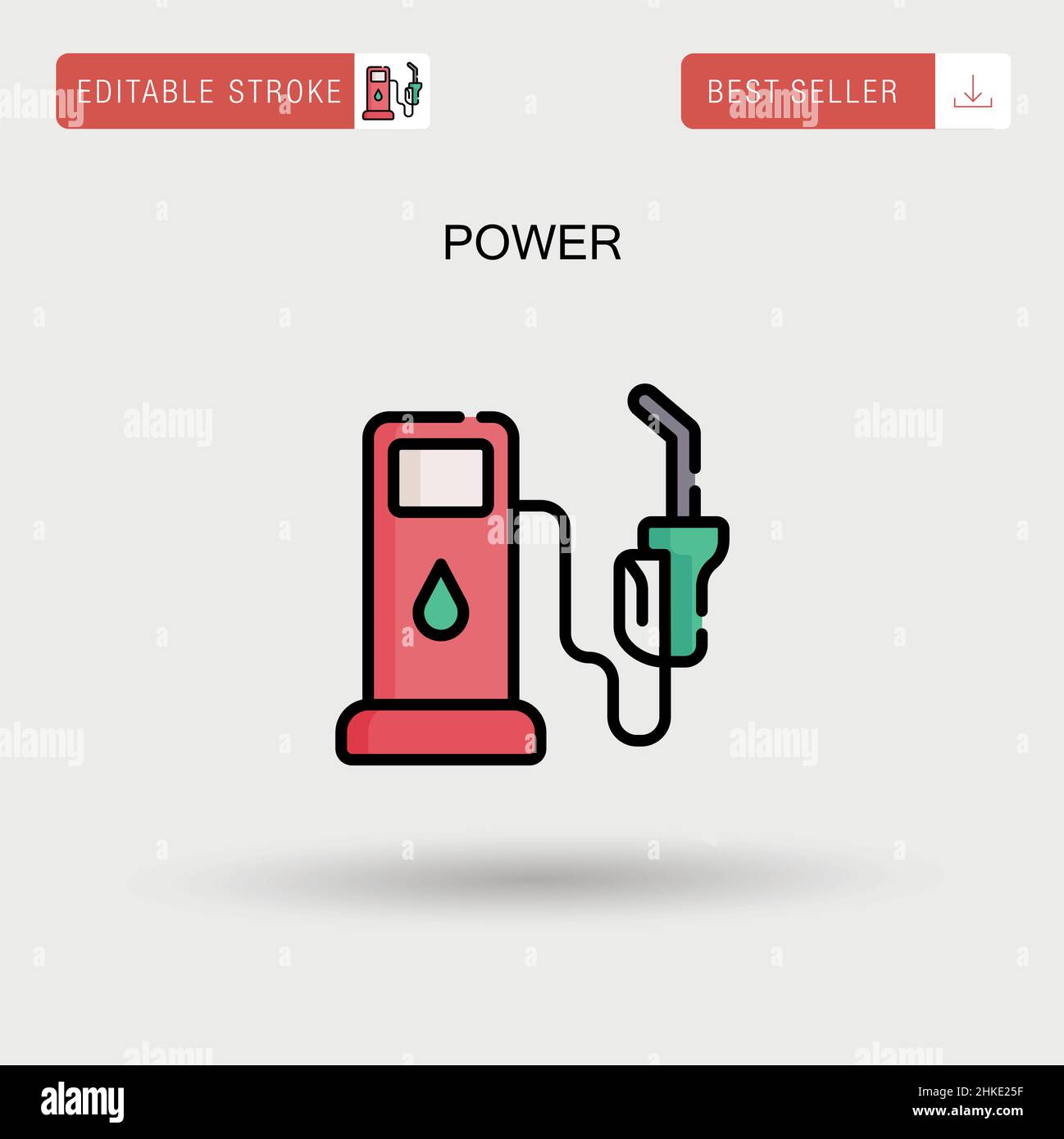 Power Simple vector icon Stock Vector Image & Art - Alamy