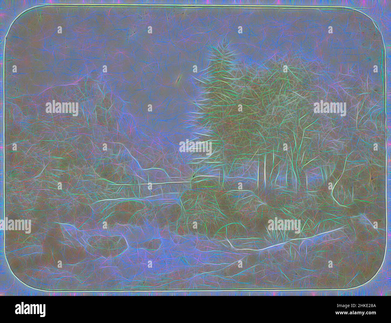 Inspired by Etching with a landscape, Eduard Isaac Asser, Amsterdam, c ...