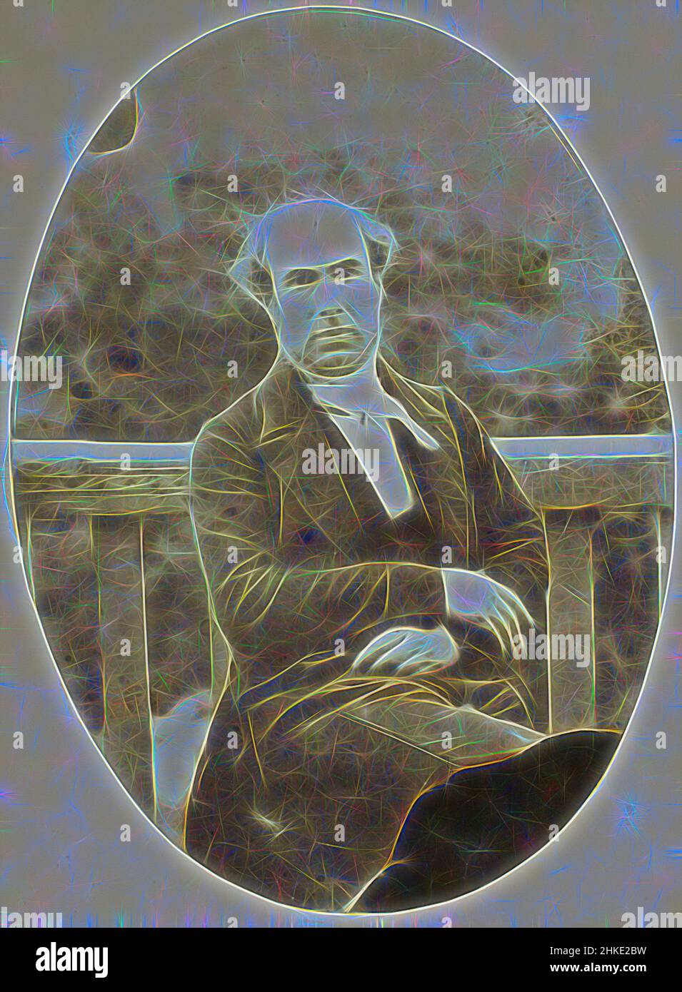 Inspired by Portrait of Eduard Isaac Asser in front of the balustrade ...