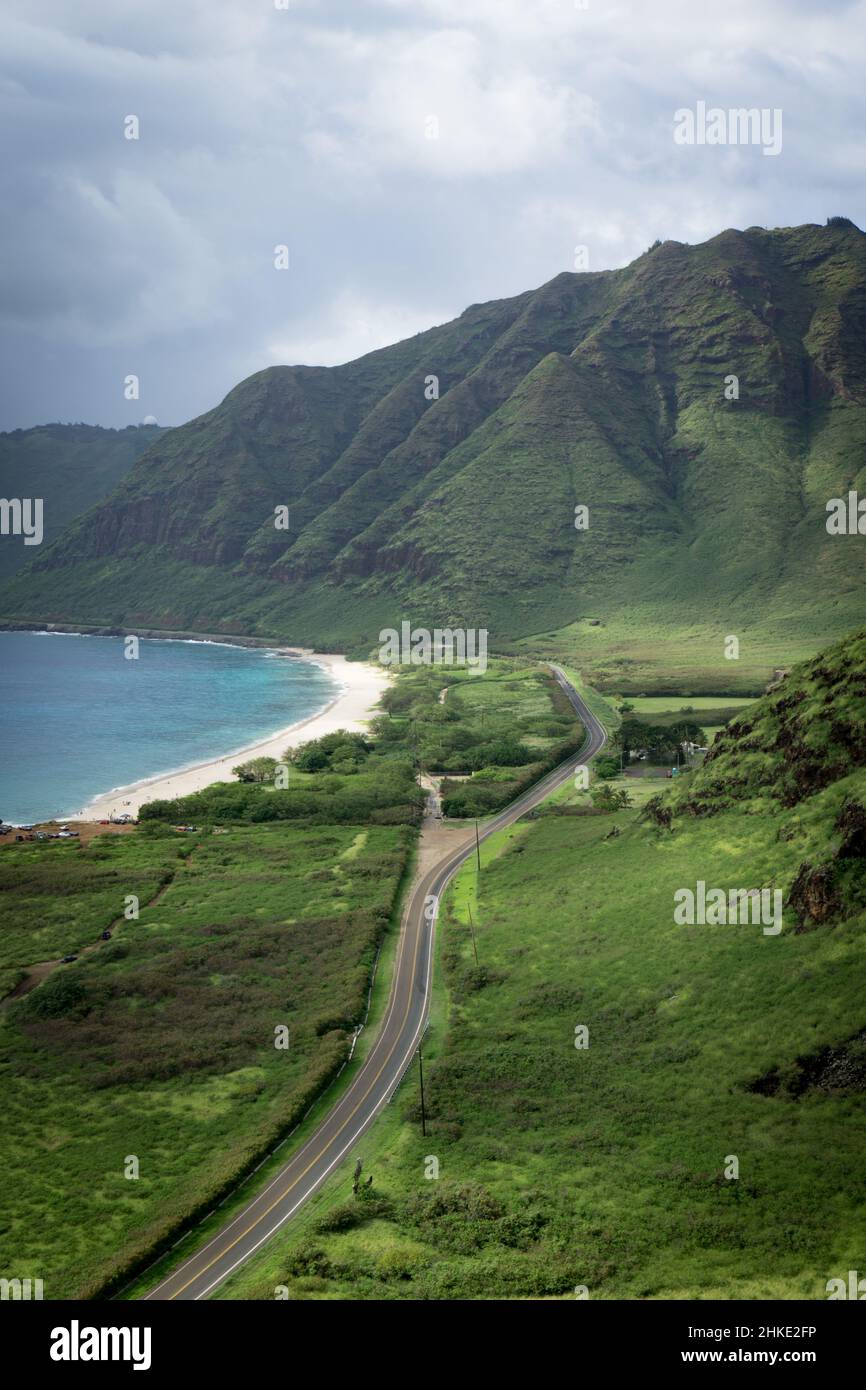 Pali highway oahu hawaii hi-res stock photography and images - Alamy