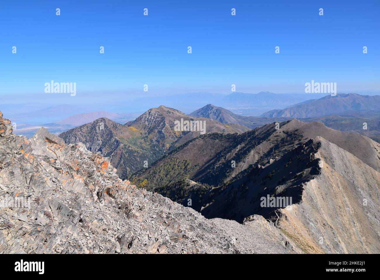Mount Nebo Wilderness autumn panoramic views hiking from peak 11,933 ...
