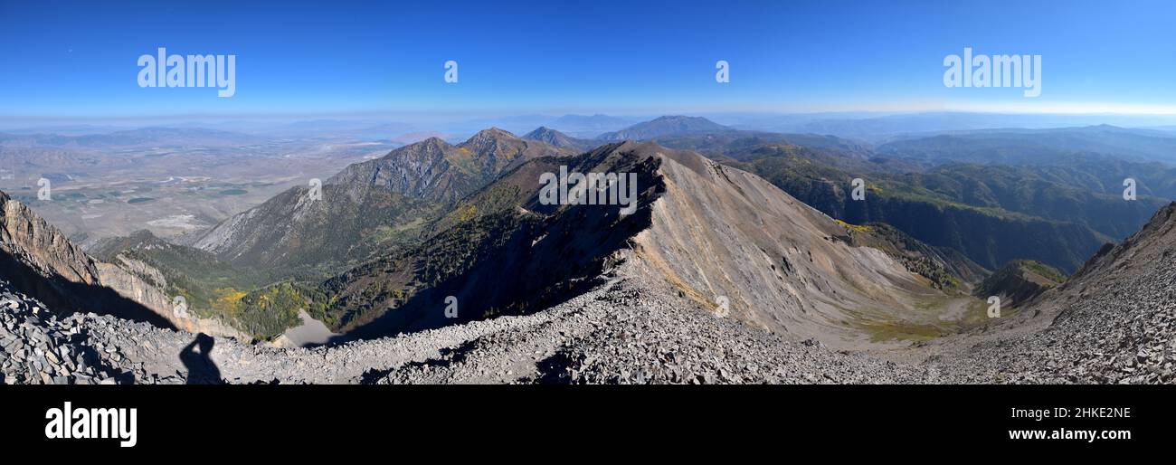 Mount Nebo Wilderness autumn panoramic views hiking from peak 11,933 ...