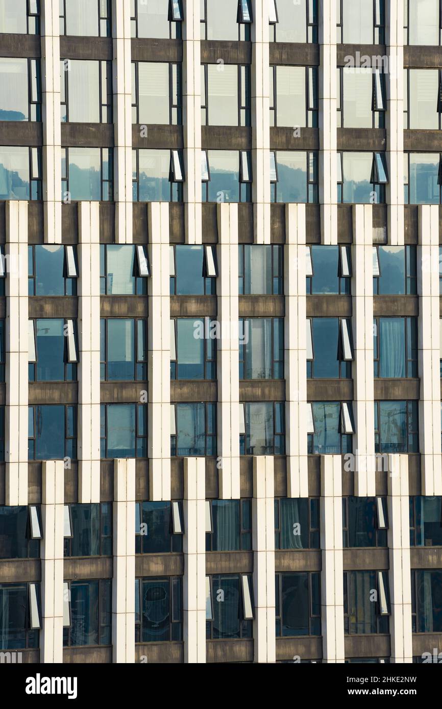 Vertical shot of a skyscraper facade in the daytime Stock Photo - Alamy