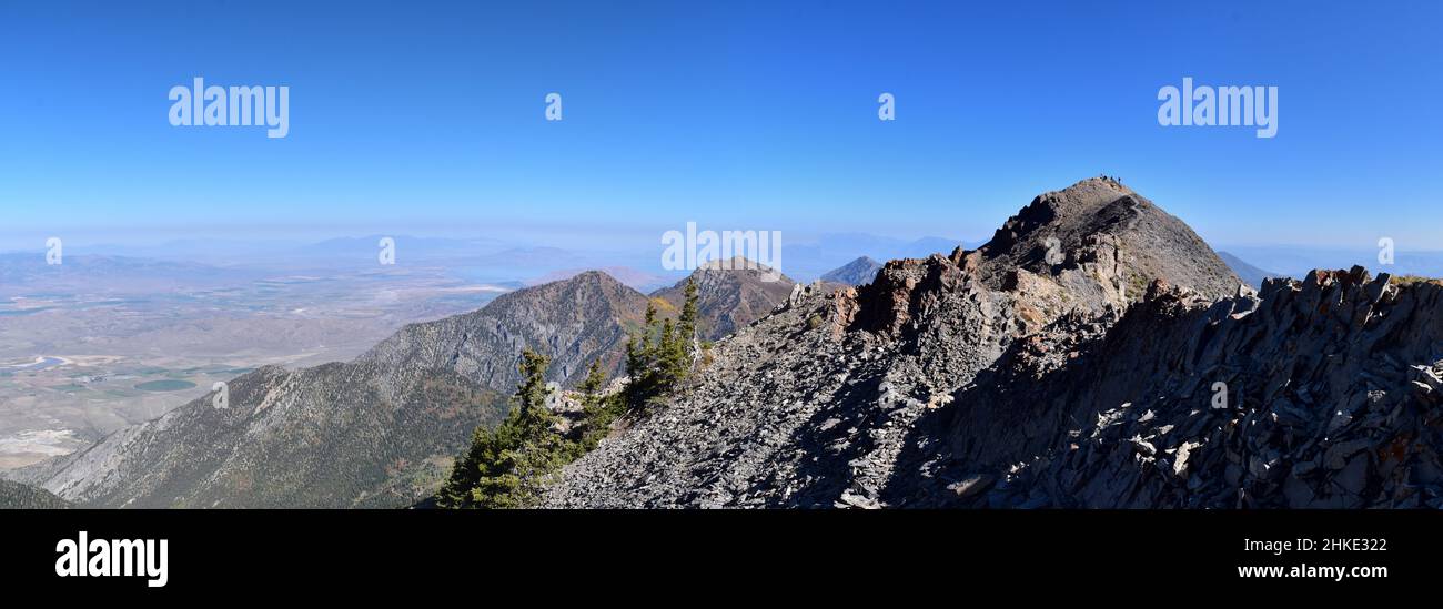 Mount Nebo Wilderness autumn panoramic views hiking from peak 11,933 ...