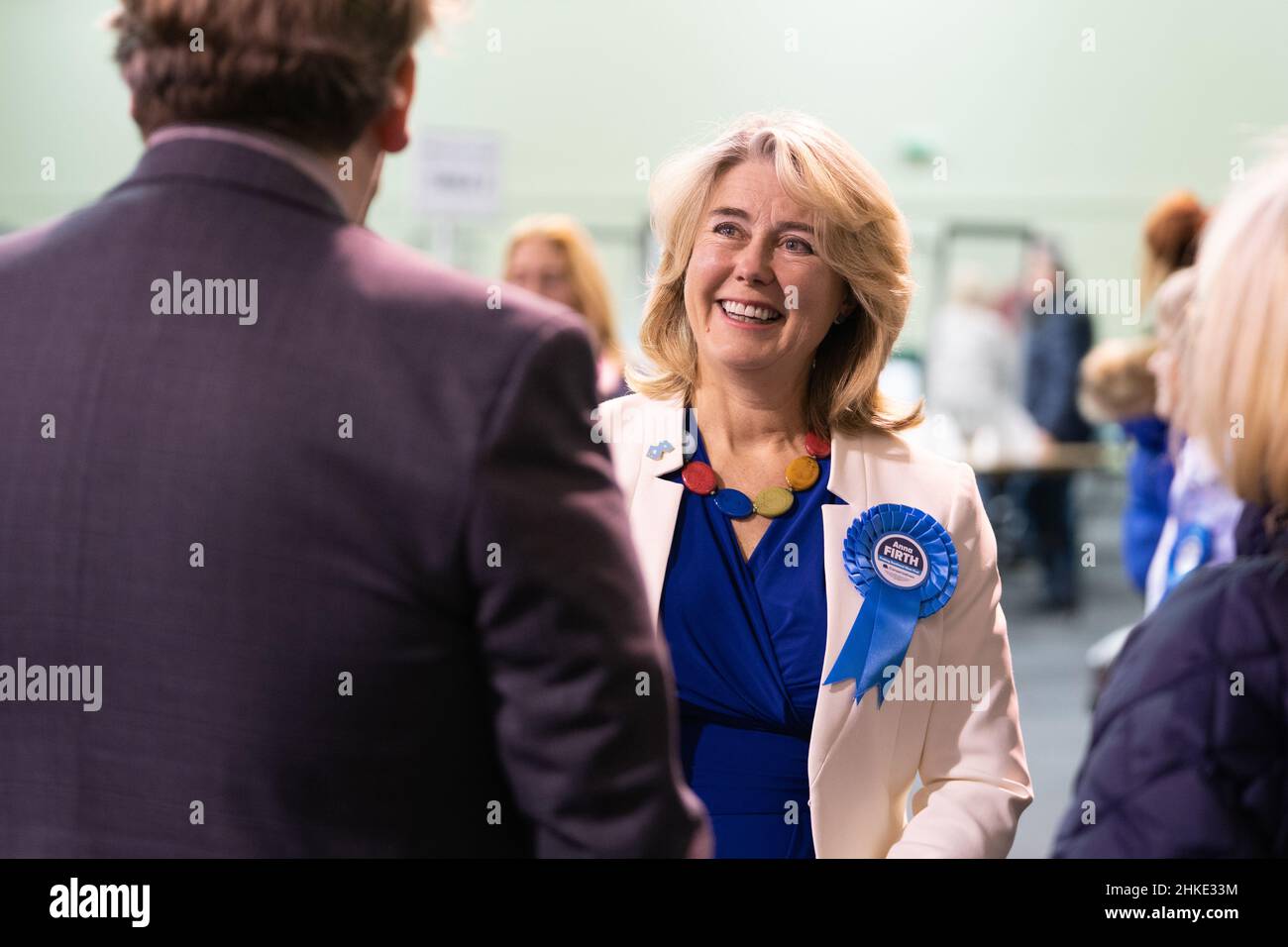 Newly elected Conservative MP Anna Firth at Southend Leisure & Tennis ...