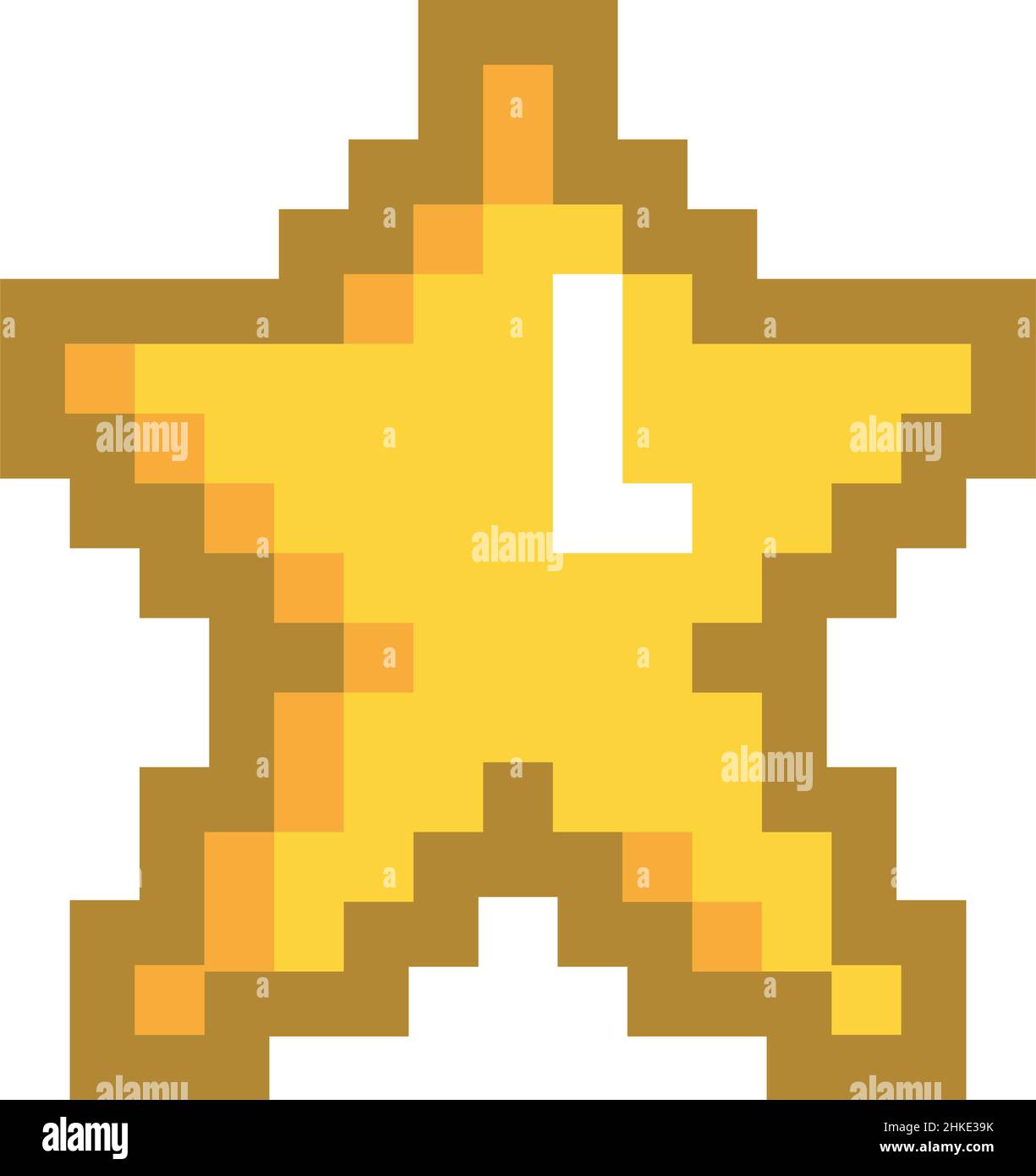 pixel star icon Stock Vector Image & Art - Alamy