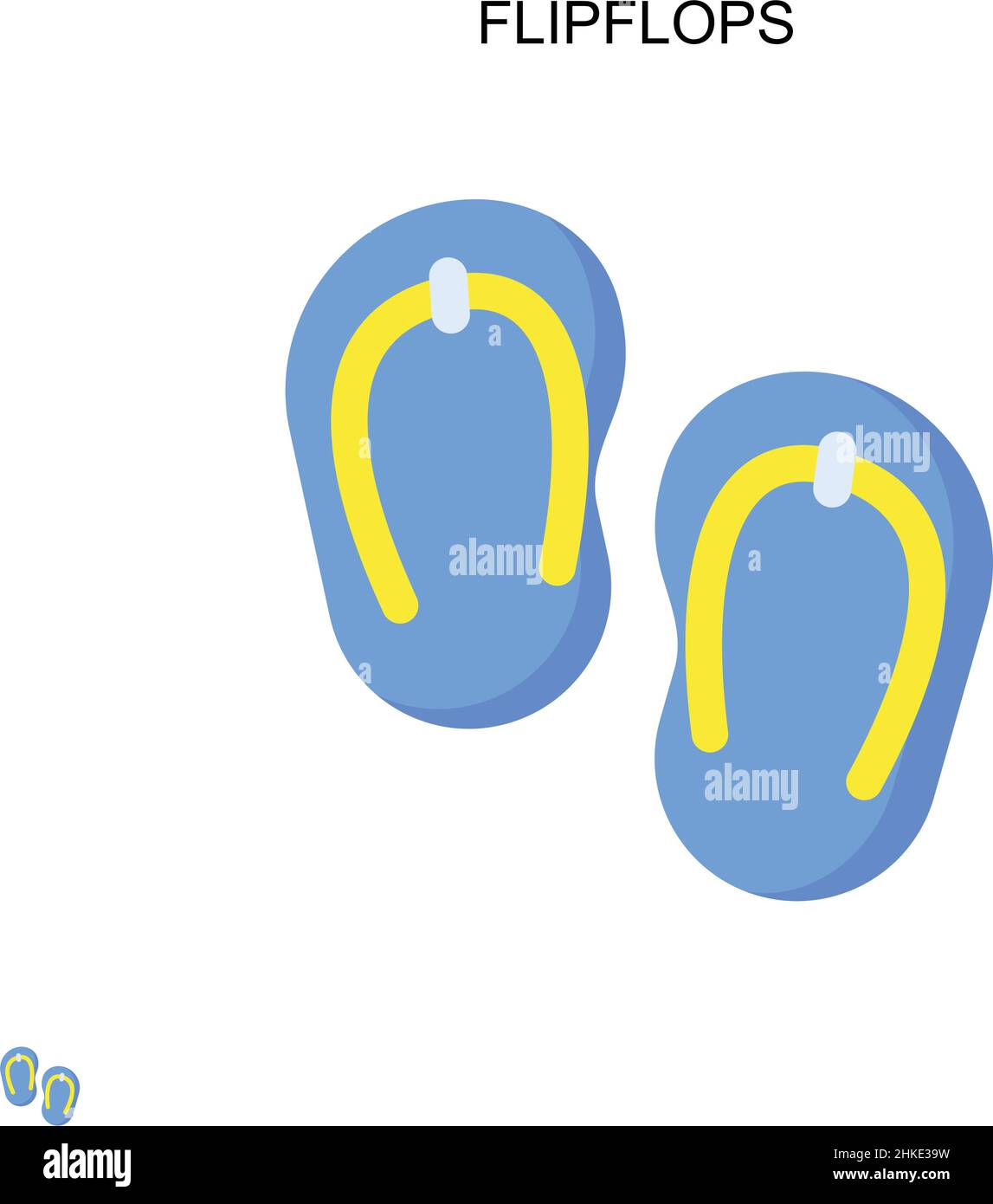 Flipflops Simple vector icon. Illustration symbol design template for ...