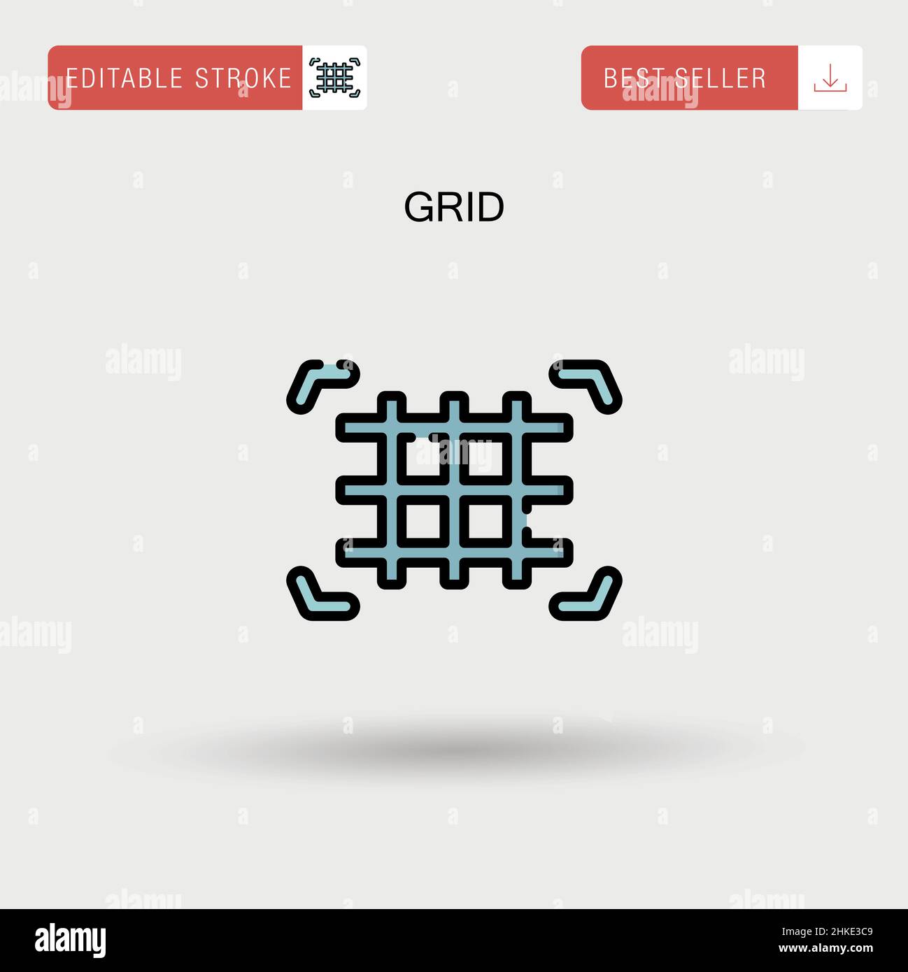 Grid Simple vector icon Stock Vector Image & Art - Alamy