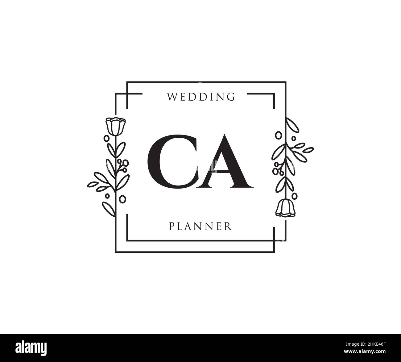 CA feminine logo. Usable for Nature, Salon, Spa, Cosmetic and Beauty ...