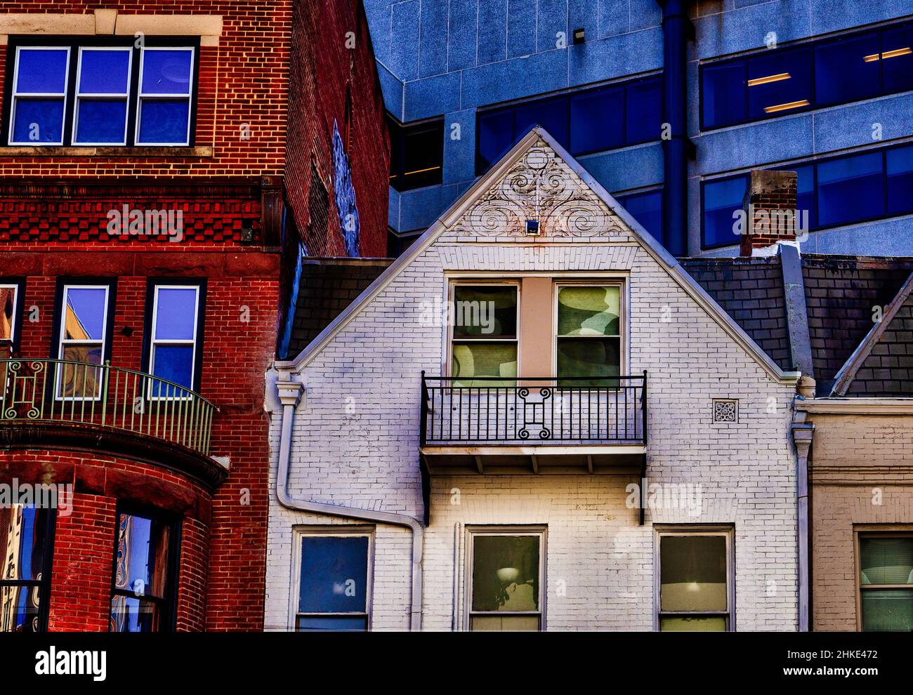 City buildings in a row Stock Photo - Alamy