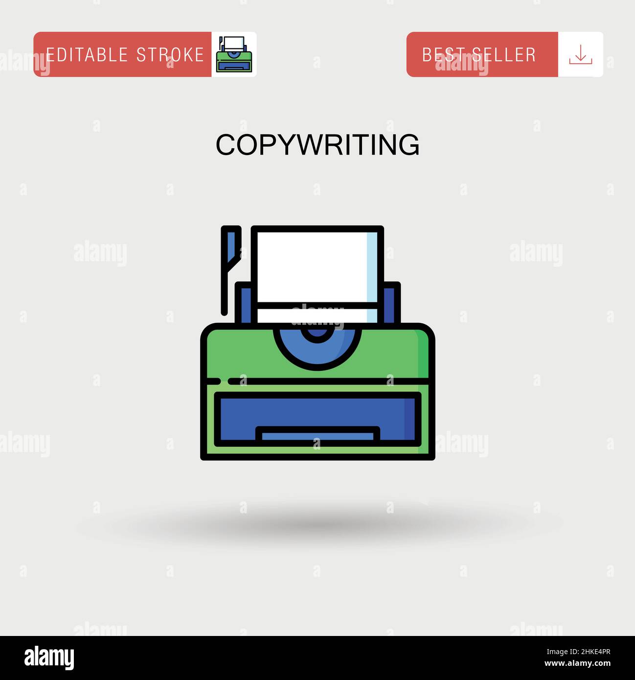 Copywriting Simple vector icon Stock Vector Image & Art - Alamy