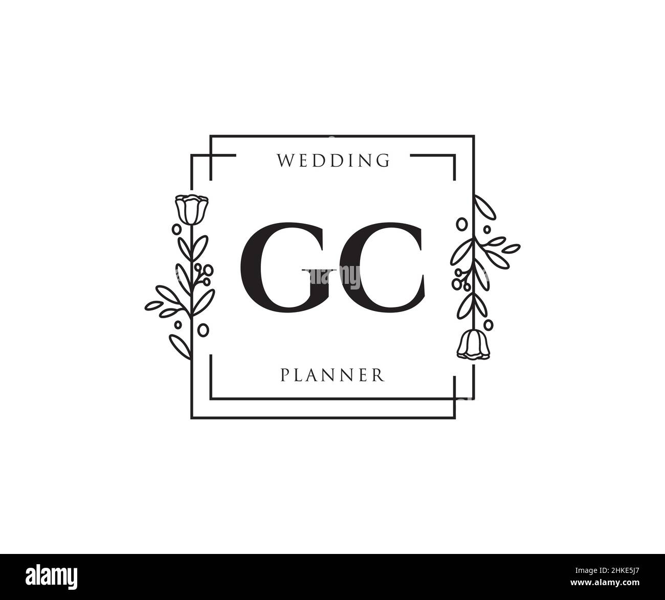 GC feminine logo. Usable for Nature, Salon, Spa, Cosmetic and Beauty ...