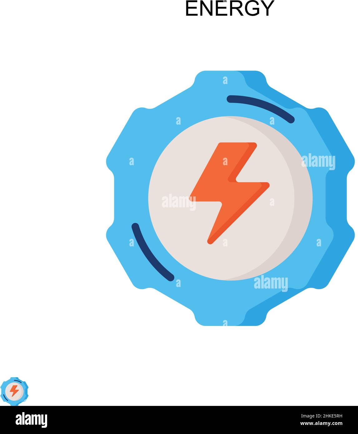 Energy Simple vector icon. Illustration symbol design template for web ...