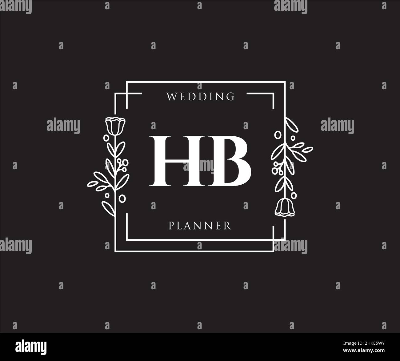 HB feminine logo. Usable for Nature, Salon, Spa, Cosmetic and Beauty ...