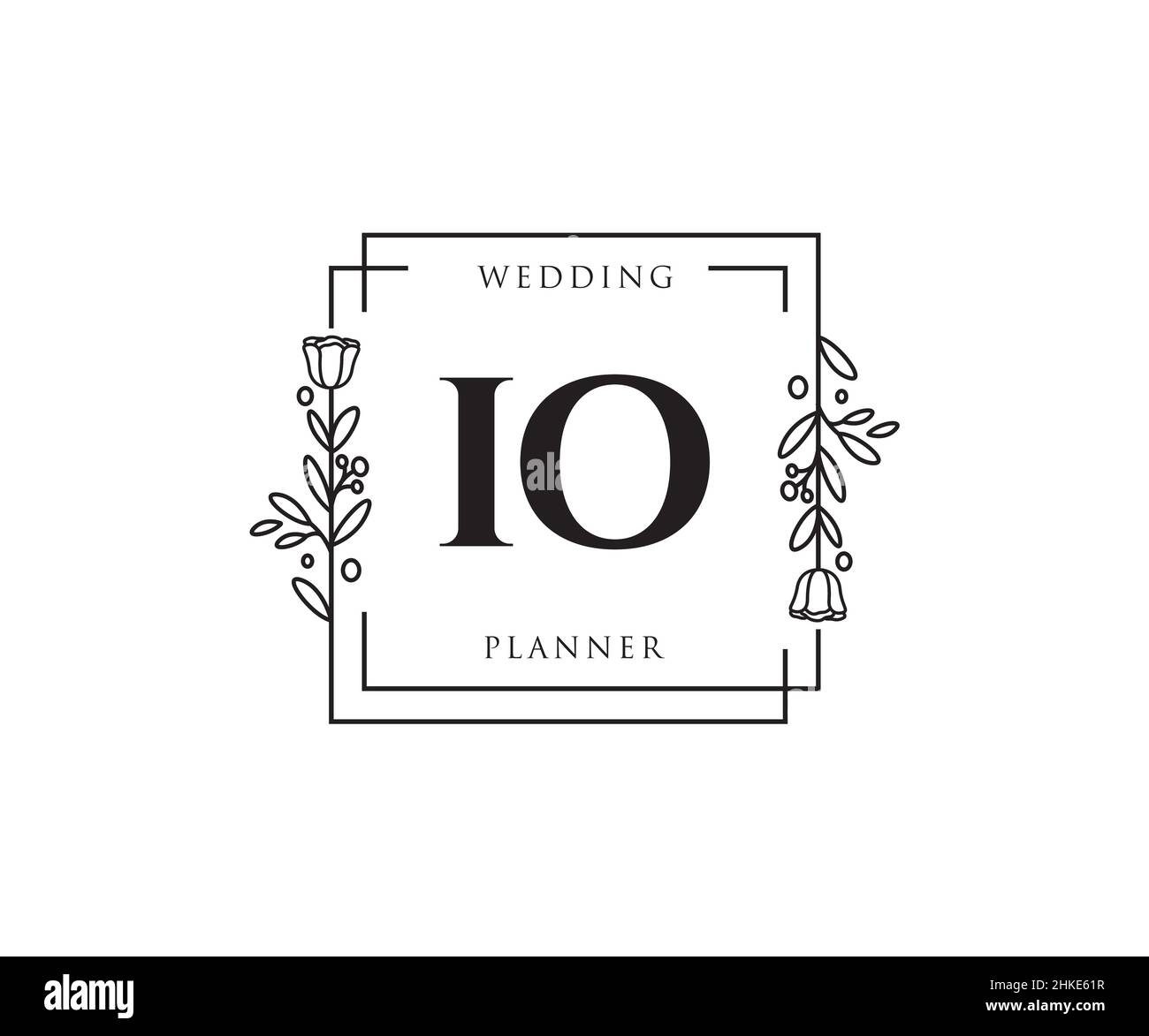 IO feminine logo. Usable for Nature, Salon, Spa, Cosmetic and Beauty ...