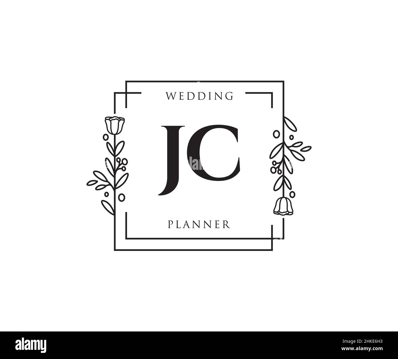 JC feminine logo. Usable for Nature, Salon, Spa, Cosmetic and Beauty ...