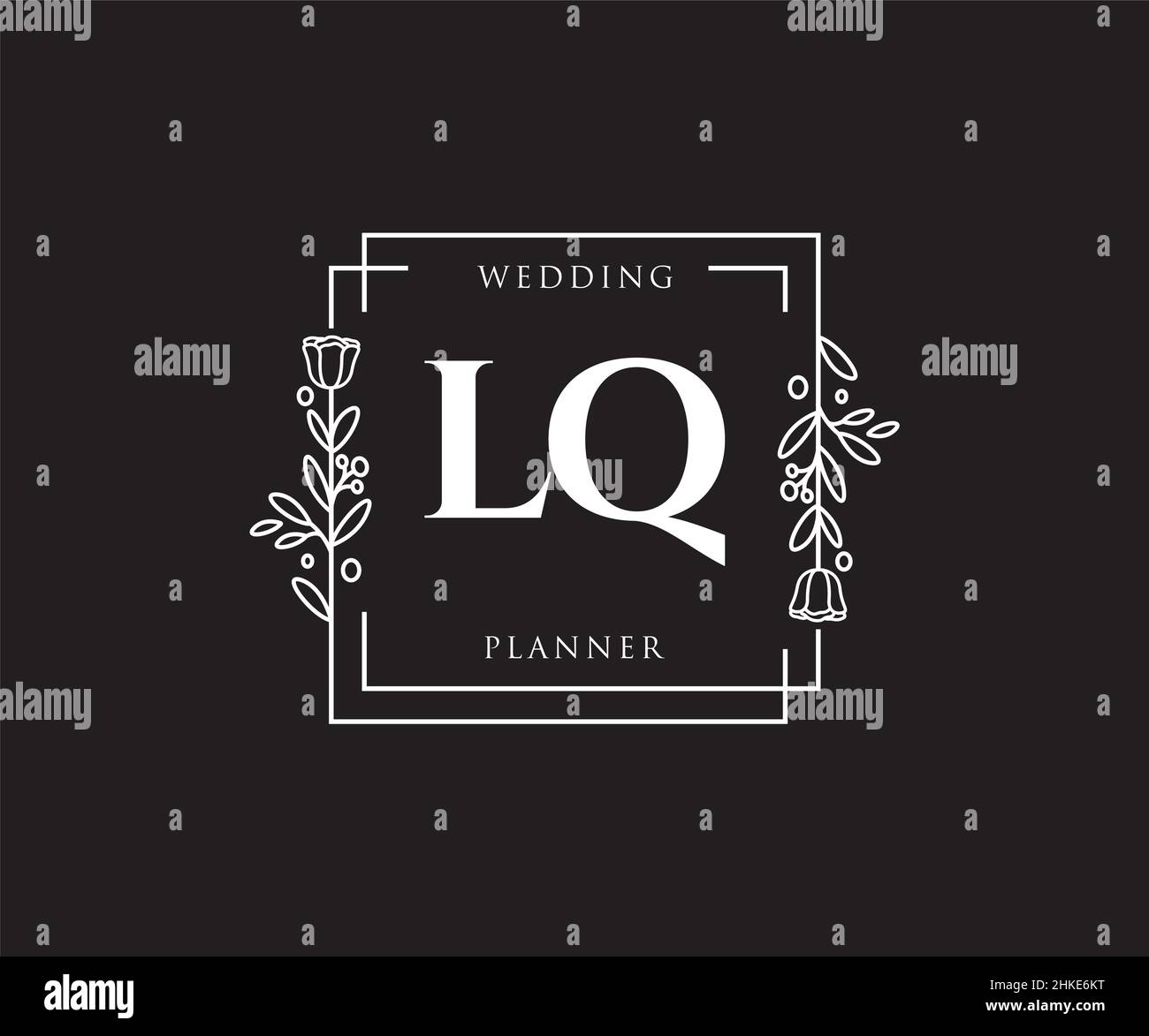 LQ feminine logo. Usable for Nature, Salon, Spa, Cosmetic and Beauty ...