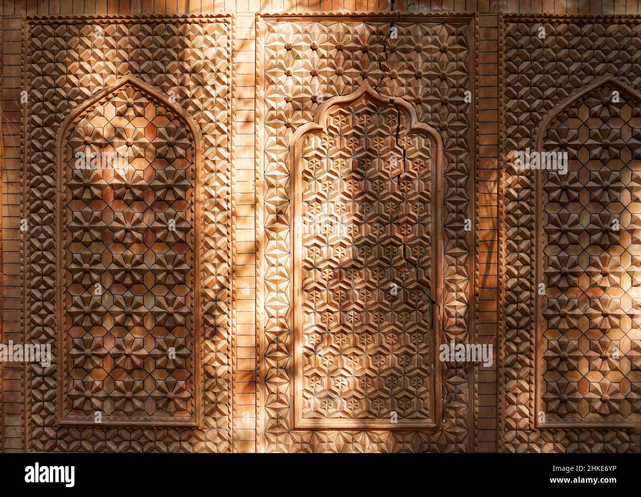 Decorative an ancient murals wall texture under sunlight Stock Photo ...