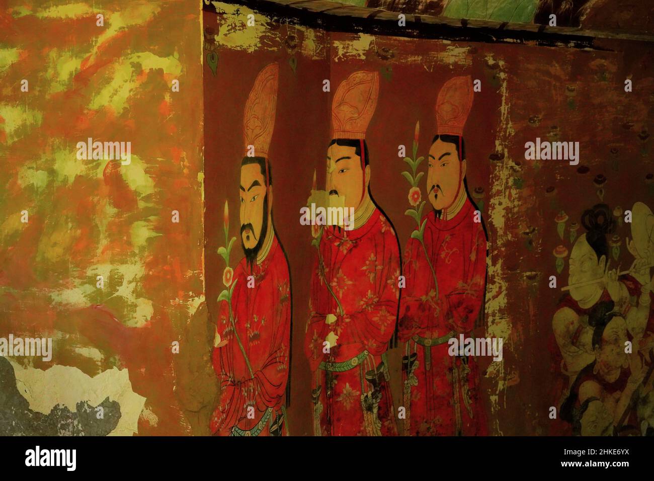 Decorative an ancient murals wall texture Stock Photo - Alamy