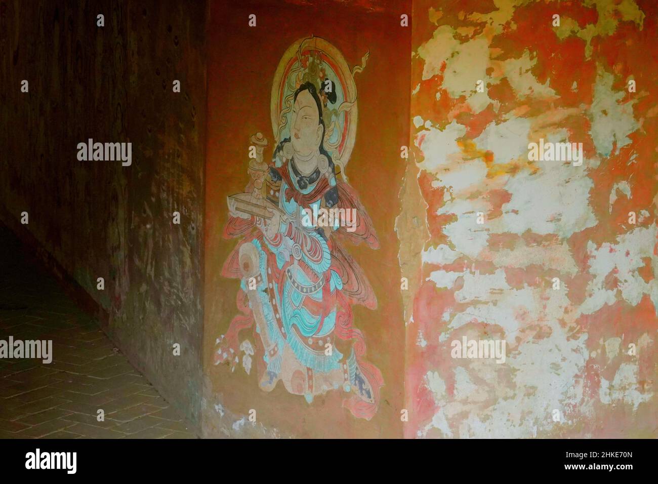 Decorative an ancient murals wall texture Stock Photo - Alamy