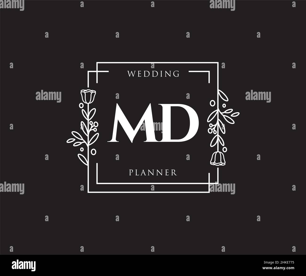 MD feminine logo. Usable for Nature, Salon, Spa, Cosmetic and Beauty ...