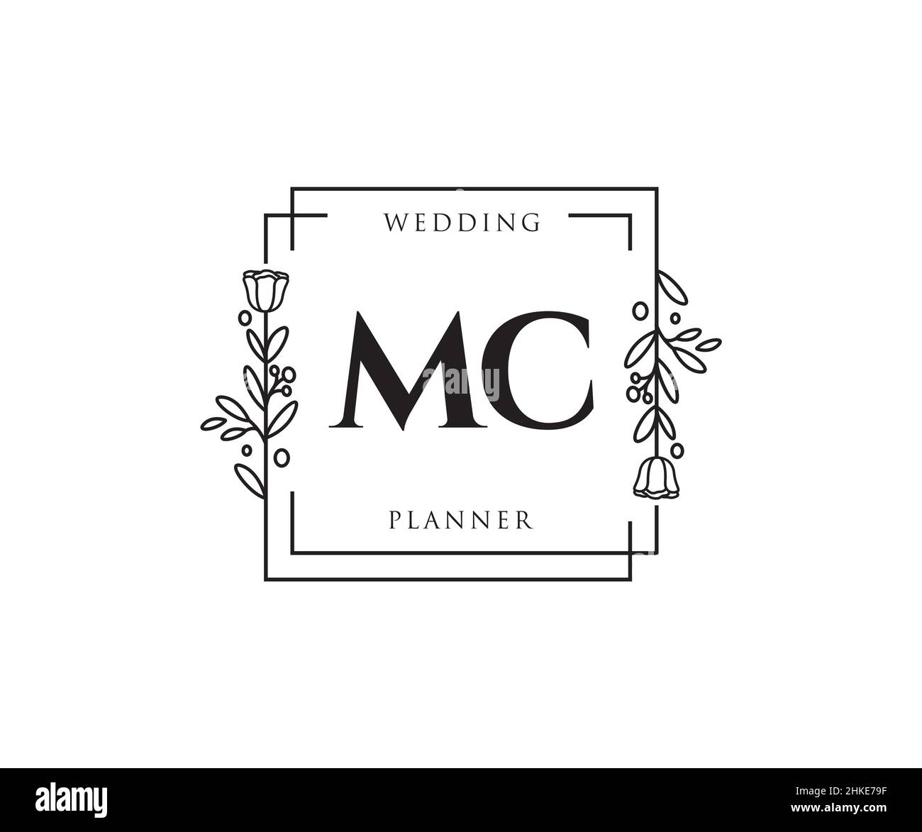 MC feminine logo. Usable for Nature, Salon, Spa, Cosmetic and Beauty ...