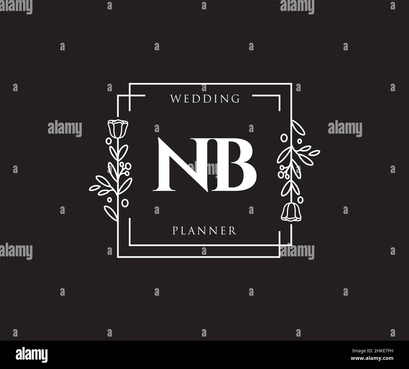 NB feminine logo. Usable for Nature, Salon, Spa, Cosmetic and Beauty ...