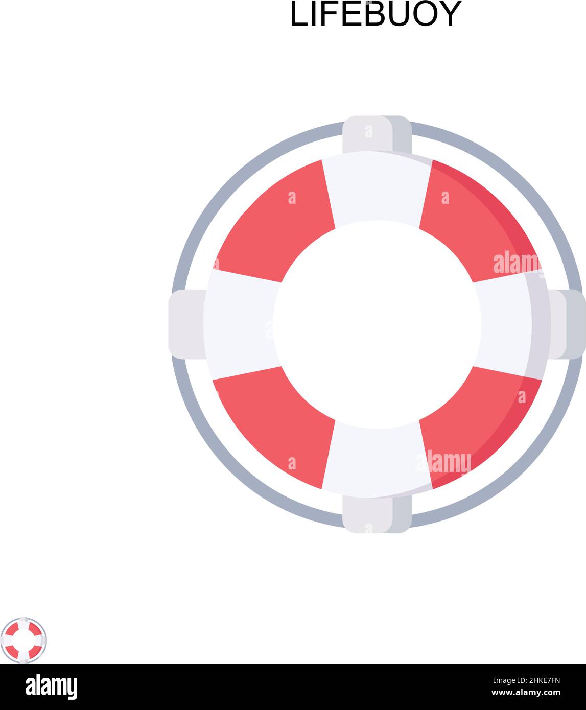Lifebuoy Simple vector icon. Illustration symbol design template for web mobile UI element Stock ...