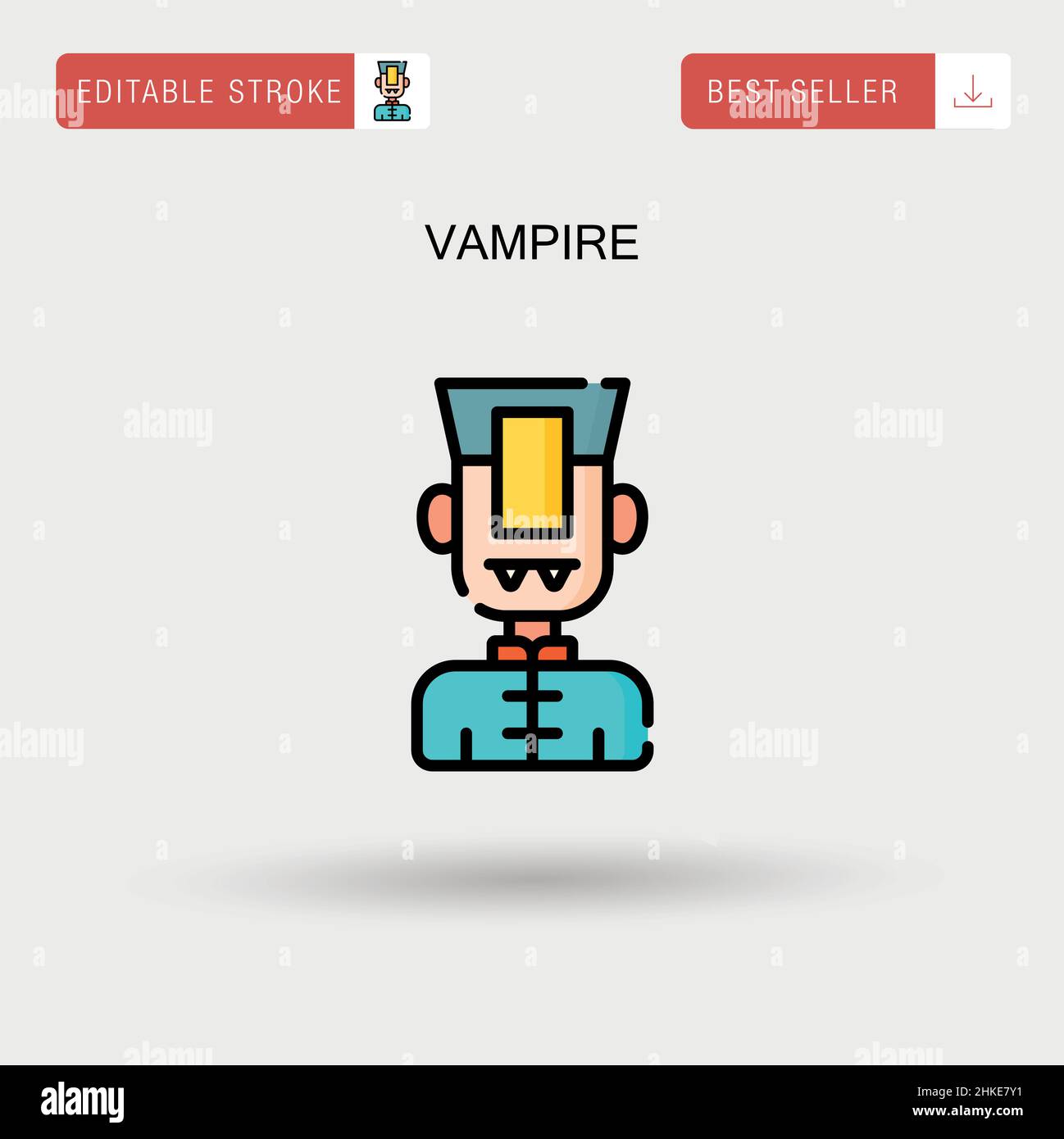 Vampire 3d illustration Stock Vector Images - Alamy
