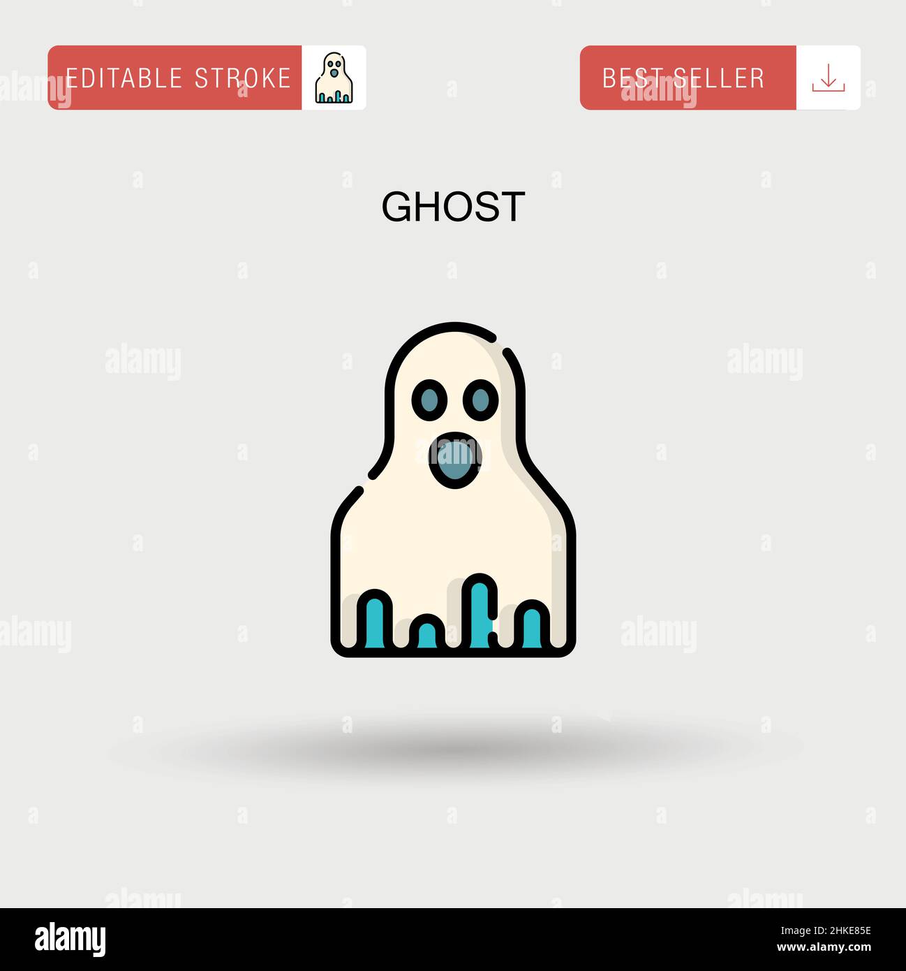 Ghost Simple vector icon Stock Vector Image & Art - Alamy