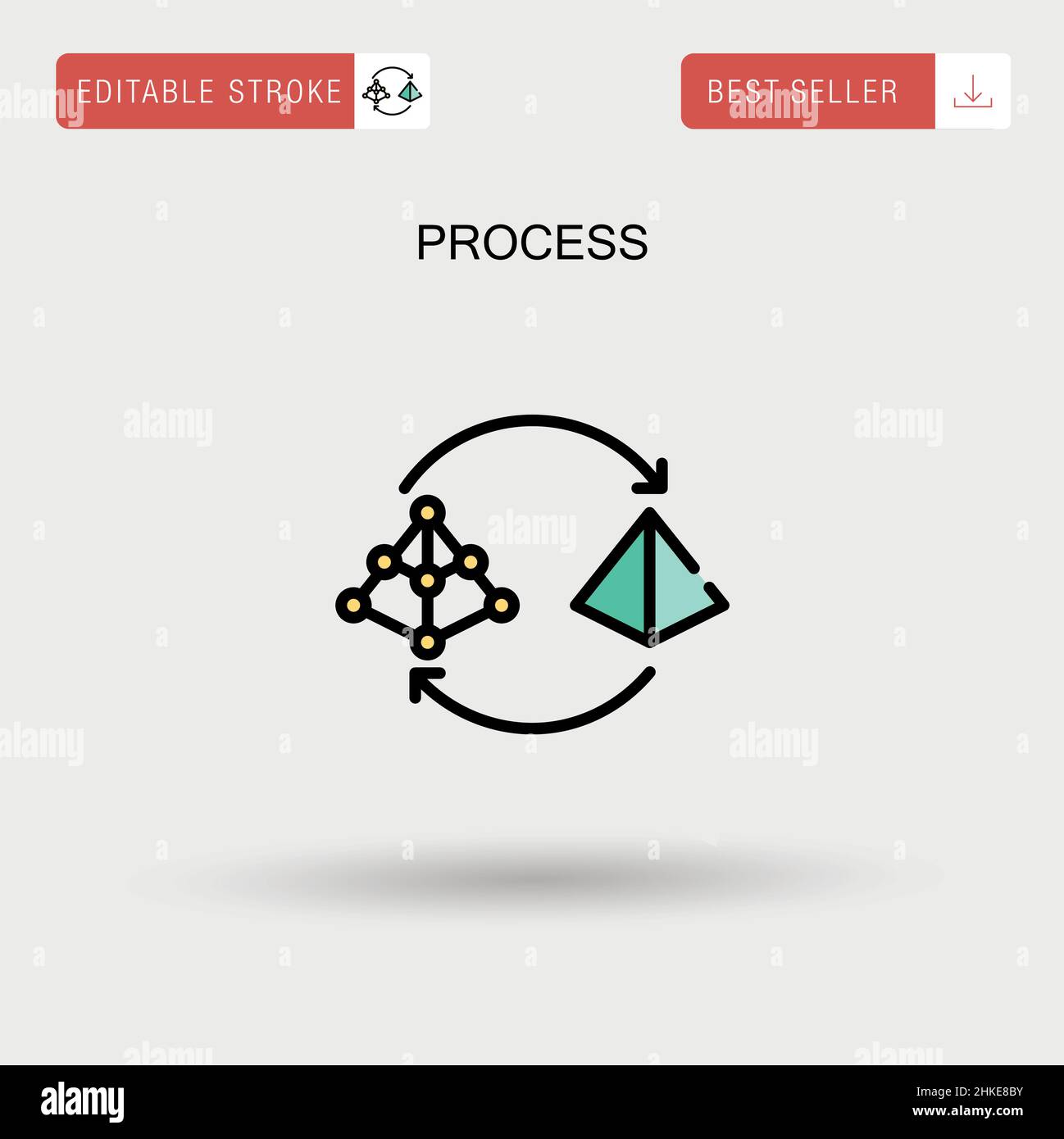 Process Simple vector icon Stock Vector Image & Art - Alamy