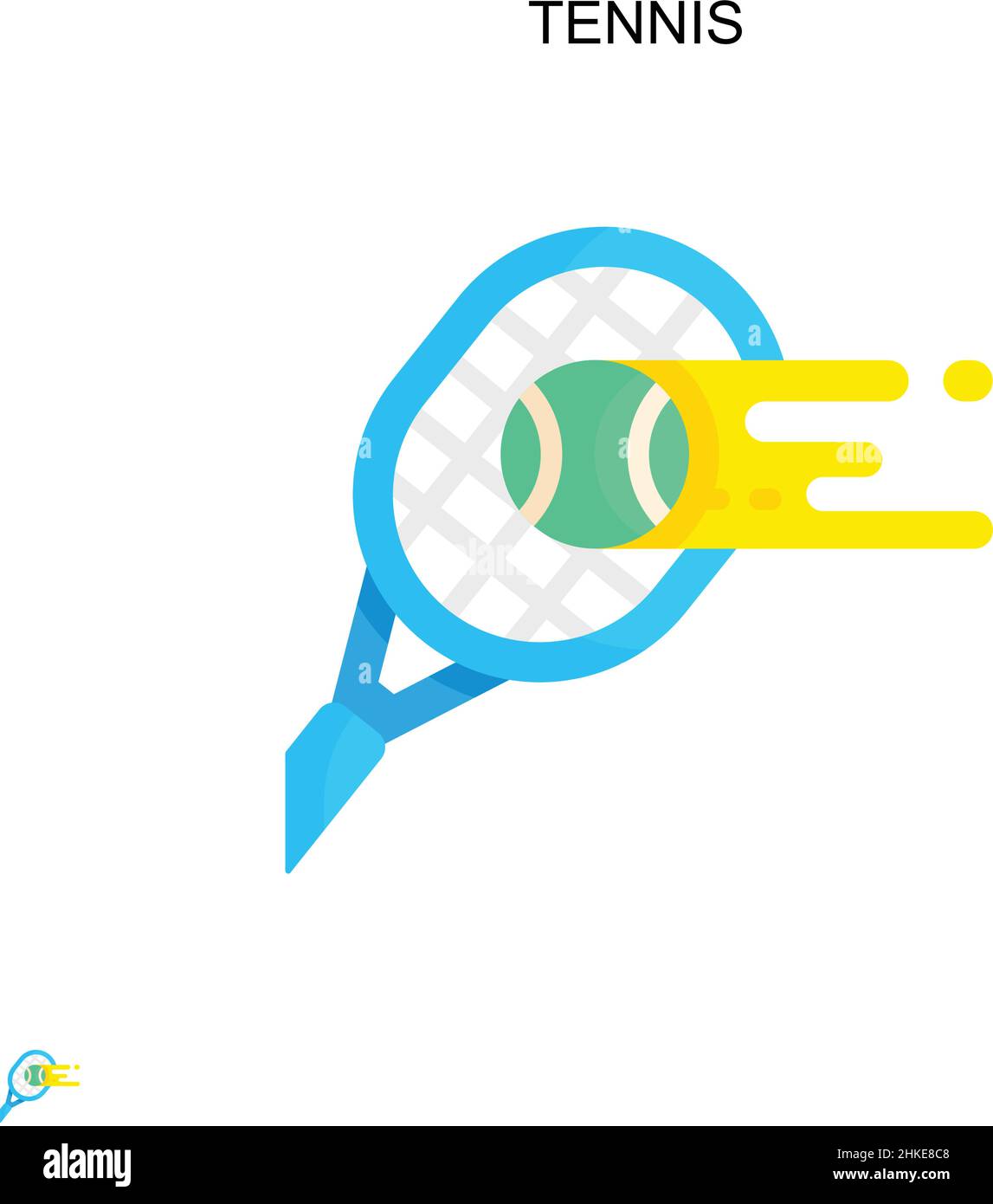 Tennis Simple vector icon. Illustration symbol design template for web ...